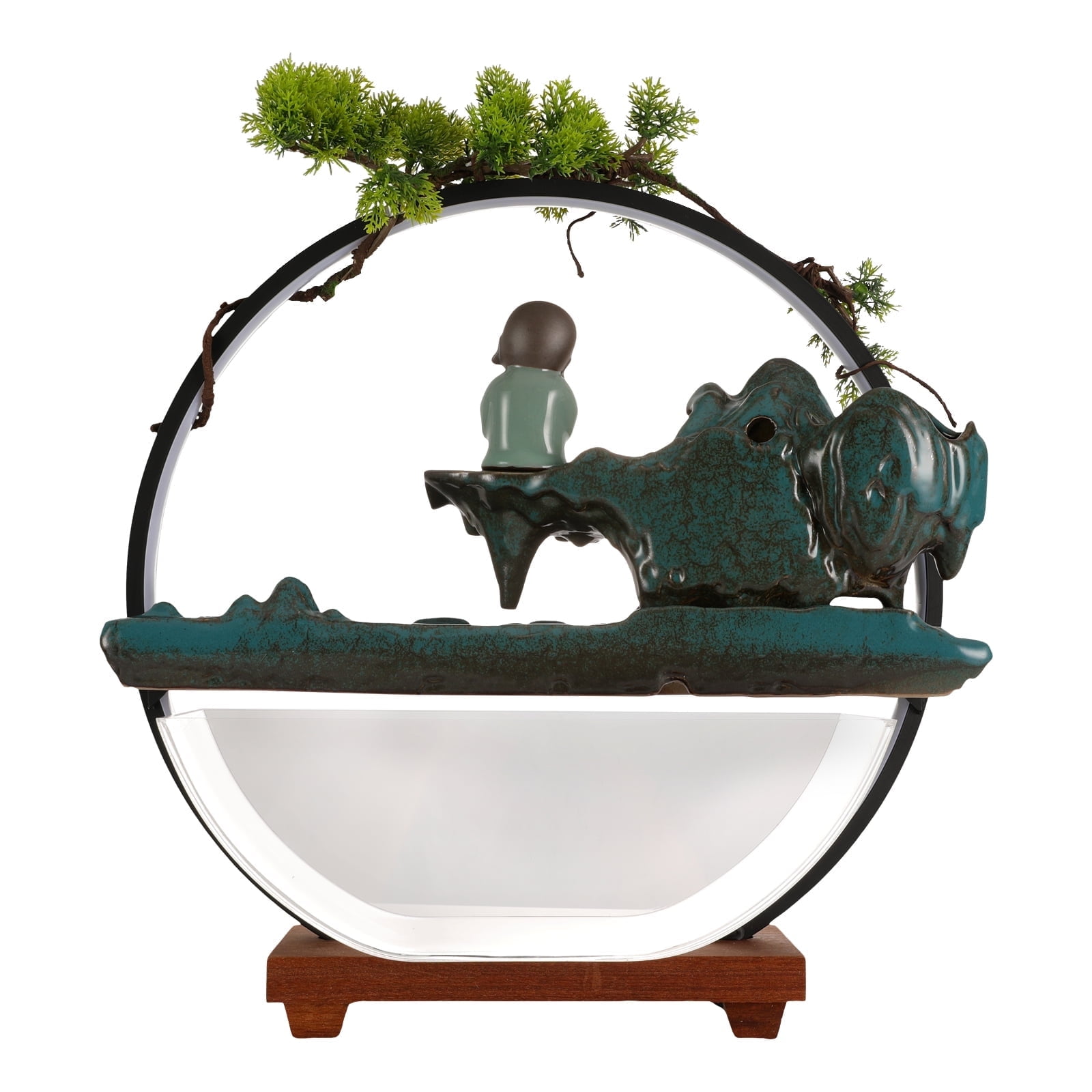 Home Tabletop Water Fountains, Indoor Water Fountain with Fish Tank ...