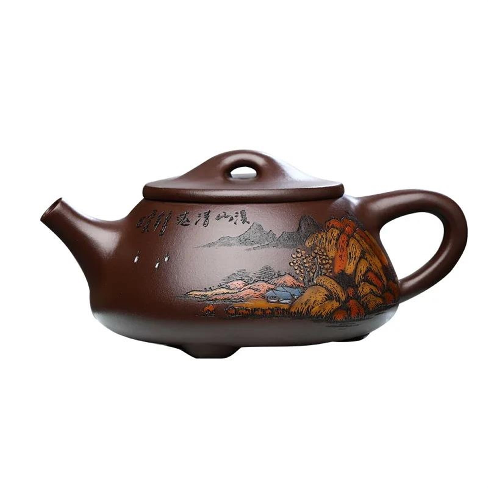 Home Teaware 360ml Hand Painted Purple Clay Filter Tea Pot Chinese ...
