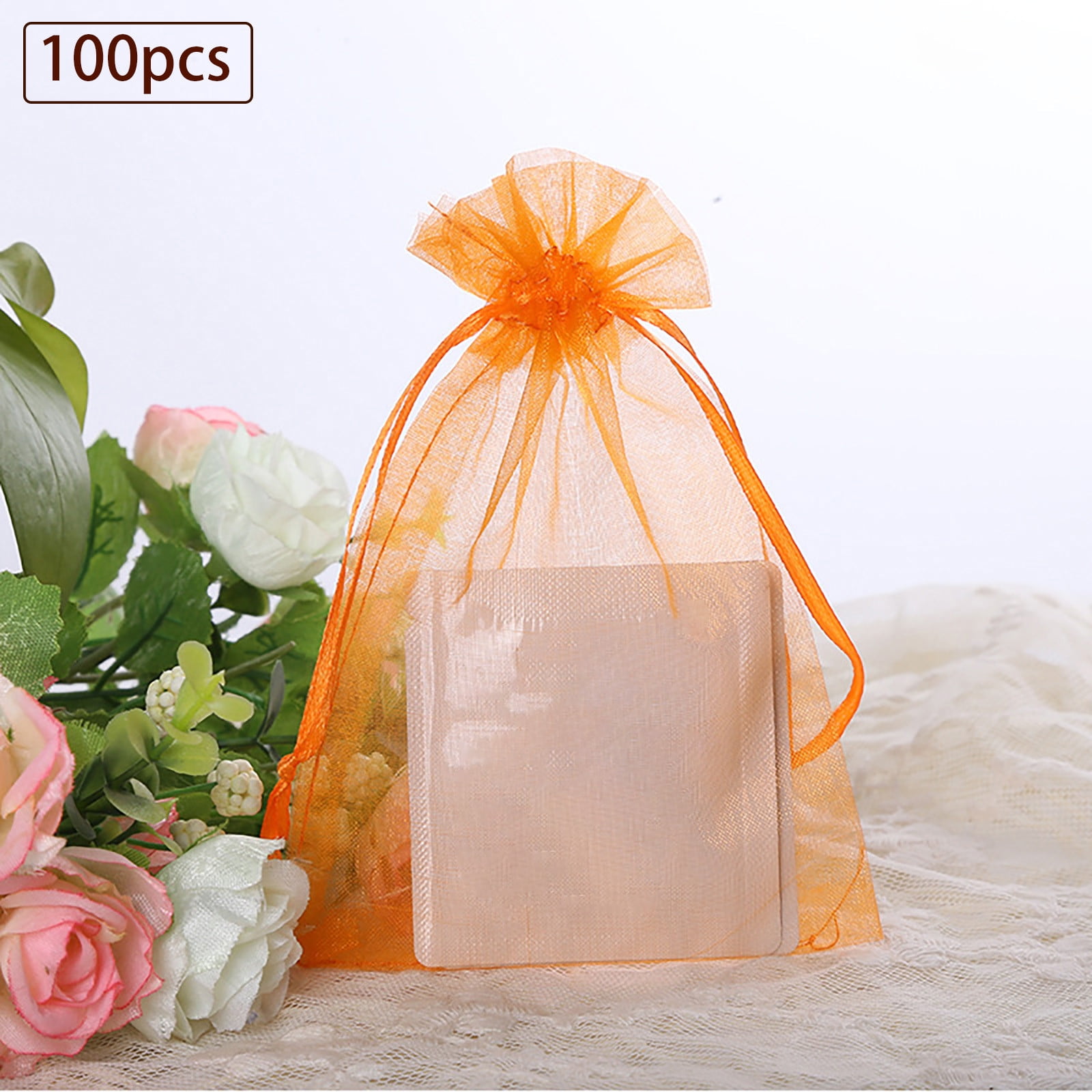 Home Textile Storage,100 Pack Beautiful Colorful Organza Gift And ...