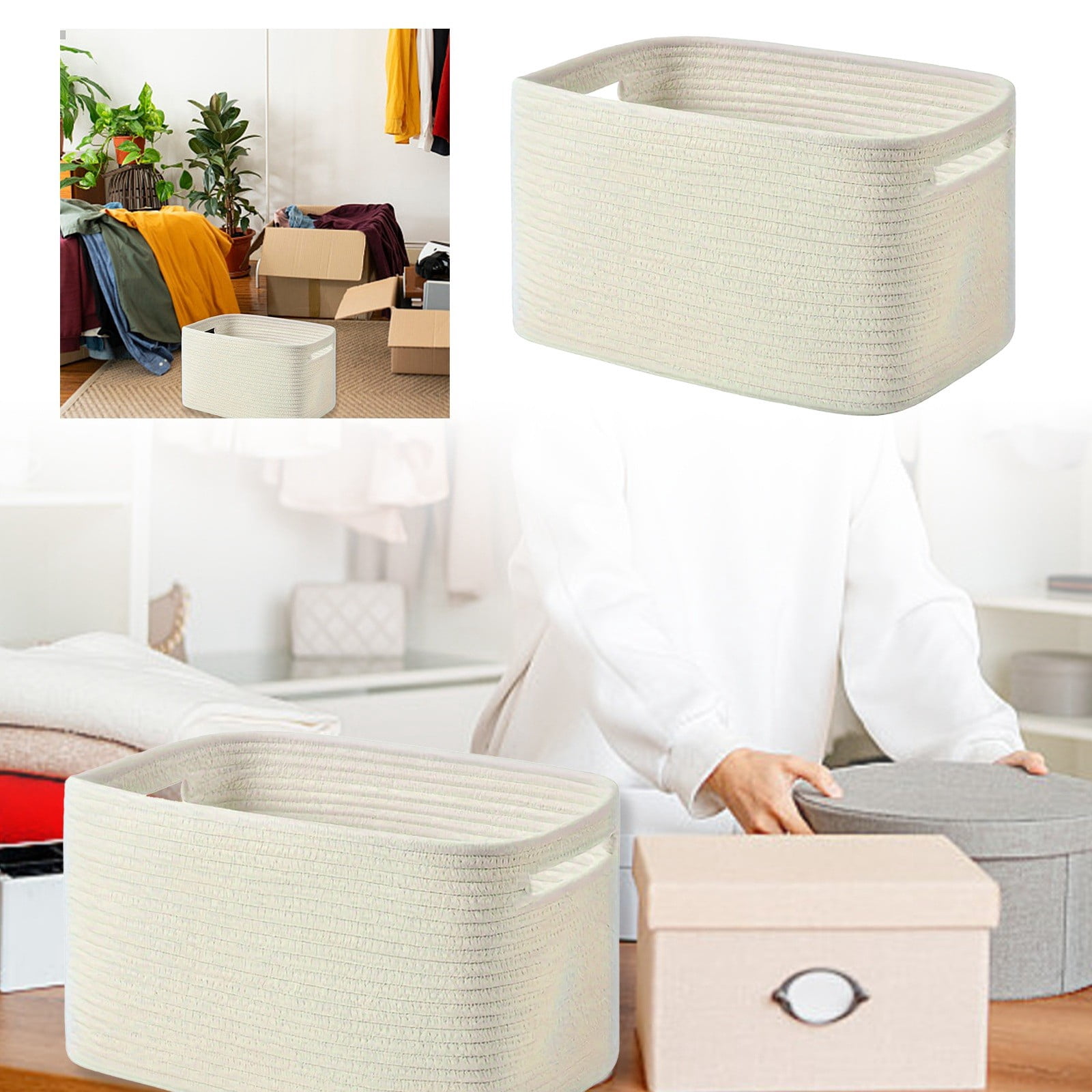 Home Textile Storage For Bedroom And Bathroom Rope Organizer For ...