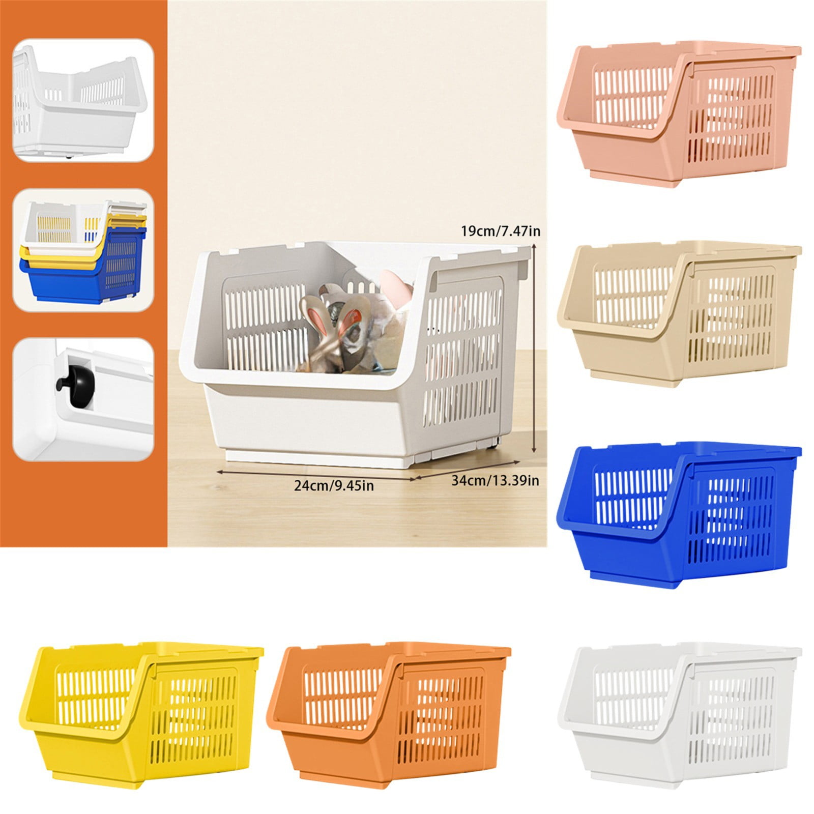 Home Textile Storage Clearance, 13.8X9.4X7.9 Inches Kitchen Storage ...