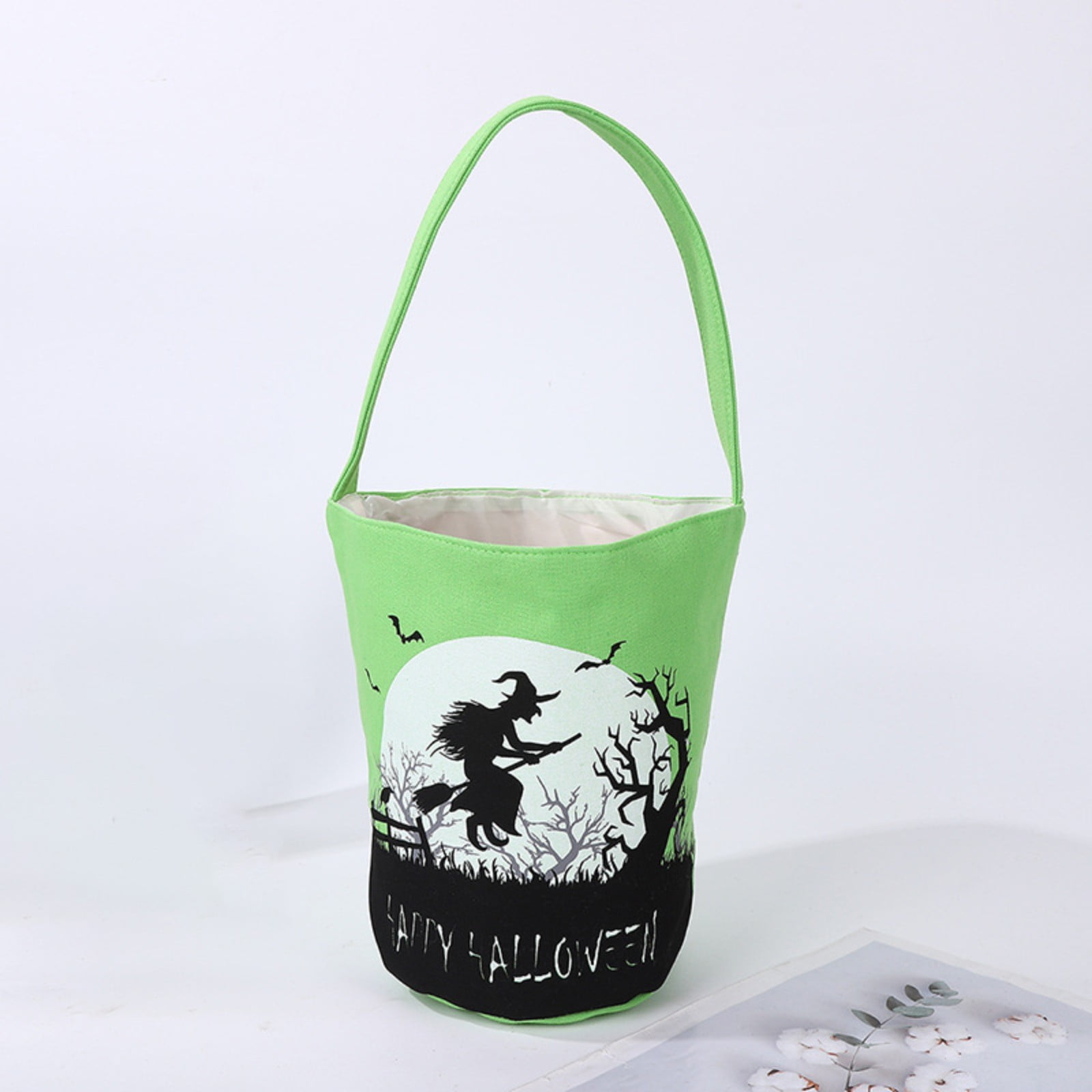 Home textile storage,Halloween Trick Or Bag Pumpkin Canvas Candy Tote ...