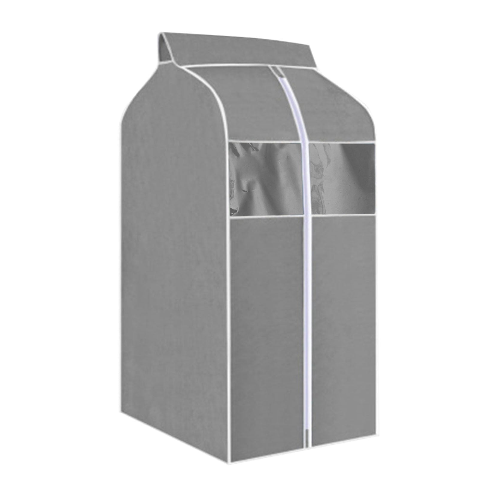 Home Textile Storage Hanging Clothes Bag Garment Organizer with Clear ...