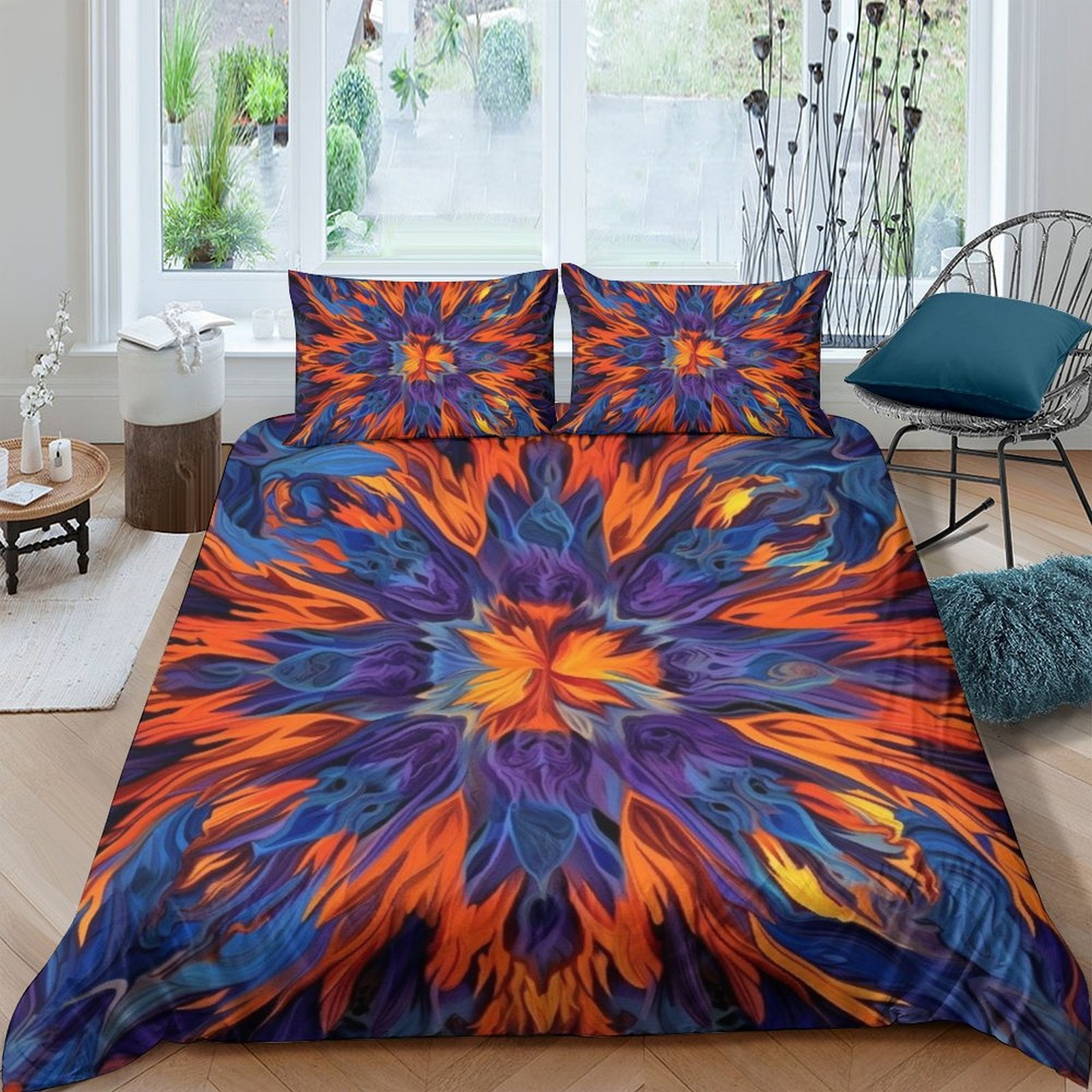 Home Textiles 3D Colorful Vortex Printed Bedspreads Teenager Cool ...