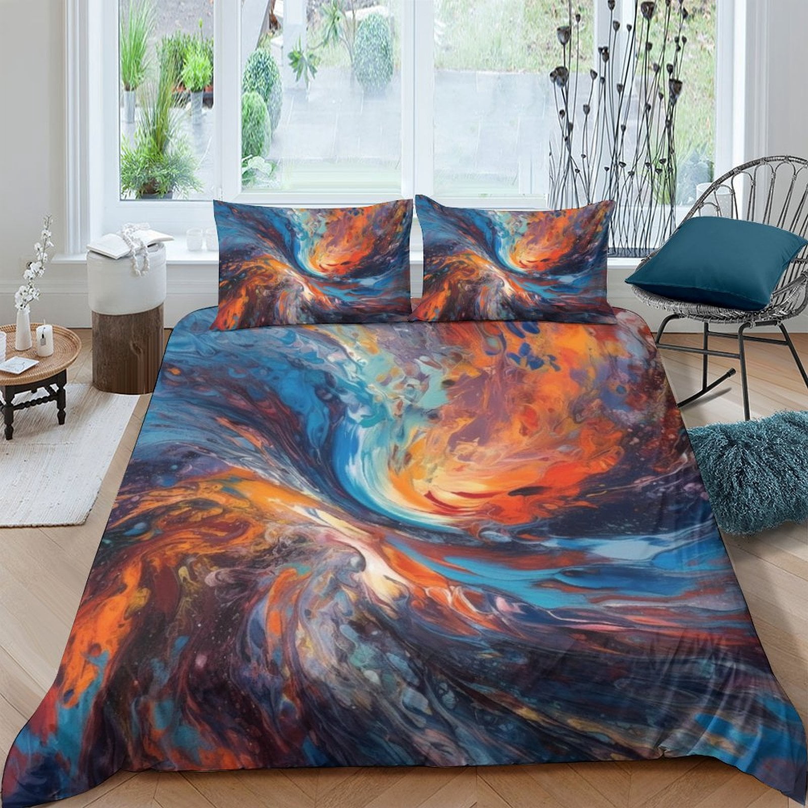 Home Textiles 3D Colorful Vortex Printed Bedspreads Teenager Cool ...