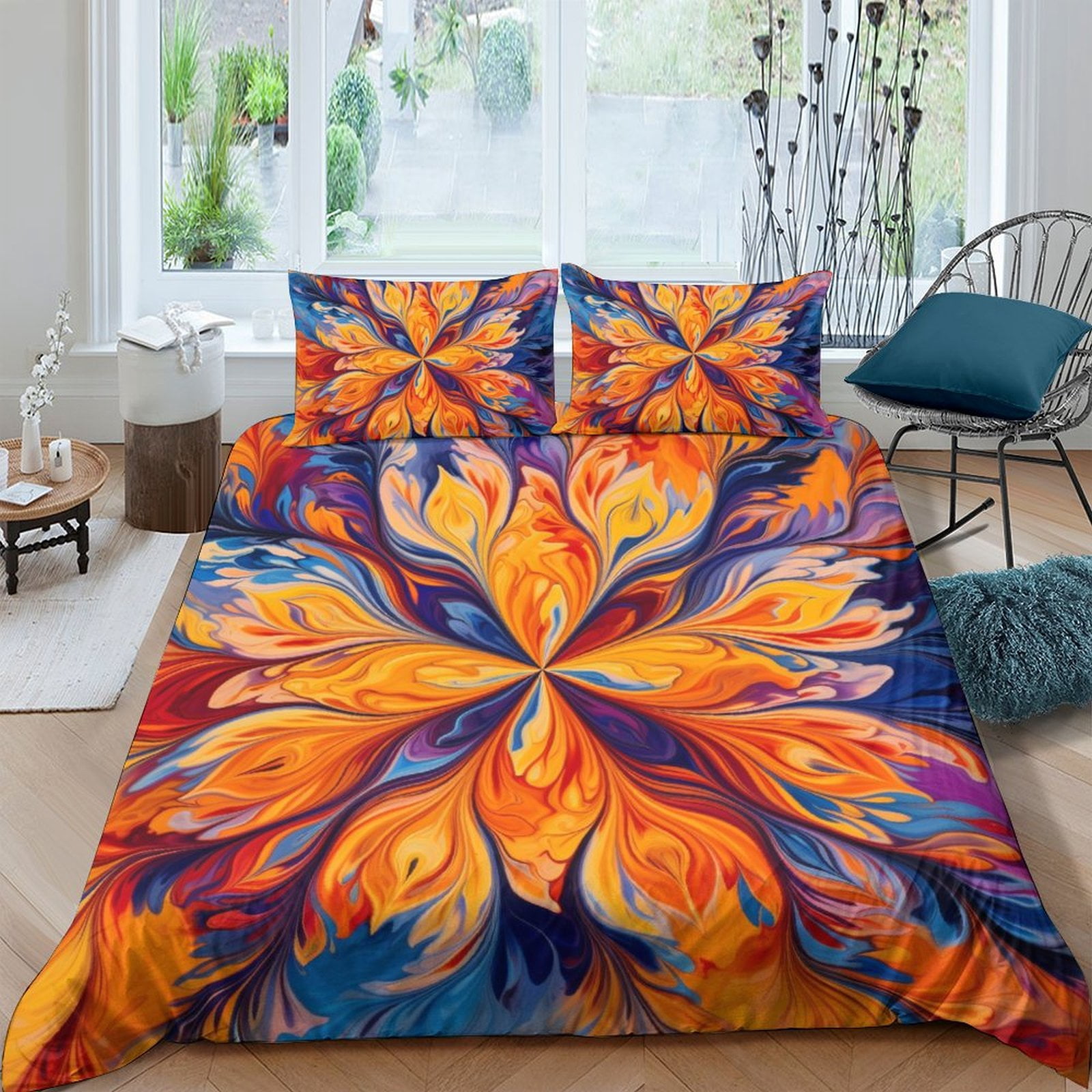 Home Textiles 3D Colorful Vortex Printed Bedspreads Teenager Cool ...
