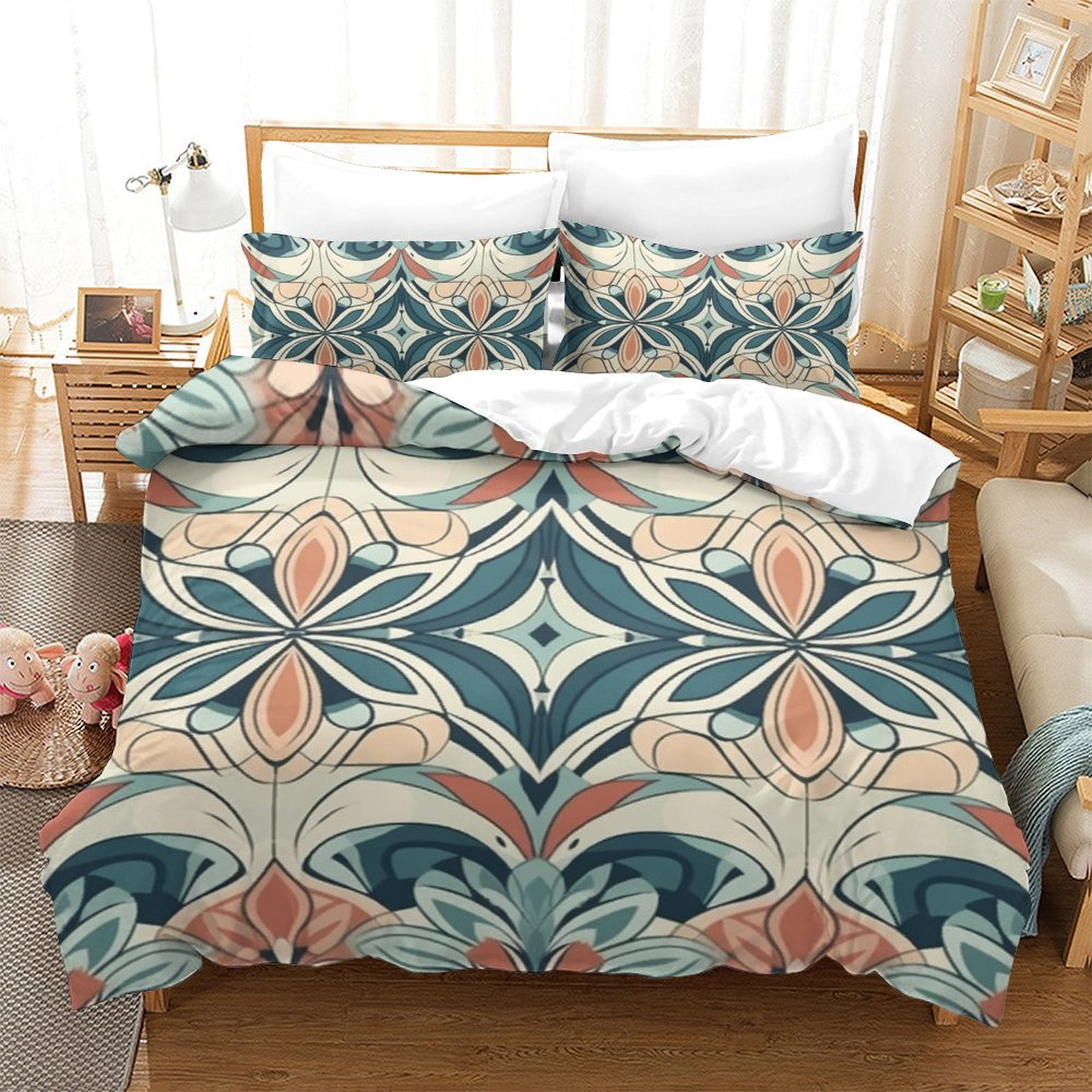 Home Textiles Abstract Flower Printed Bedspreads Adult Modern Duvet ...