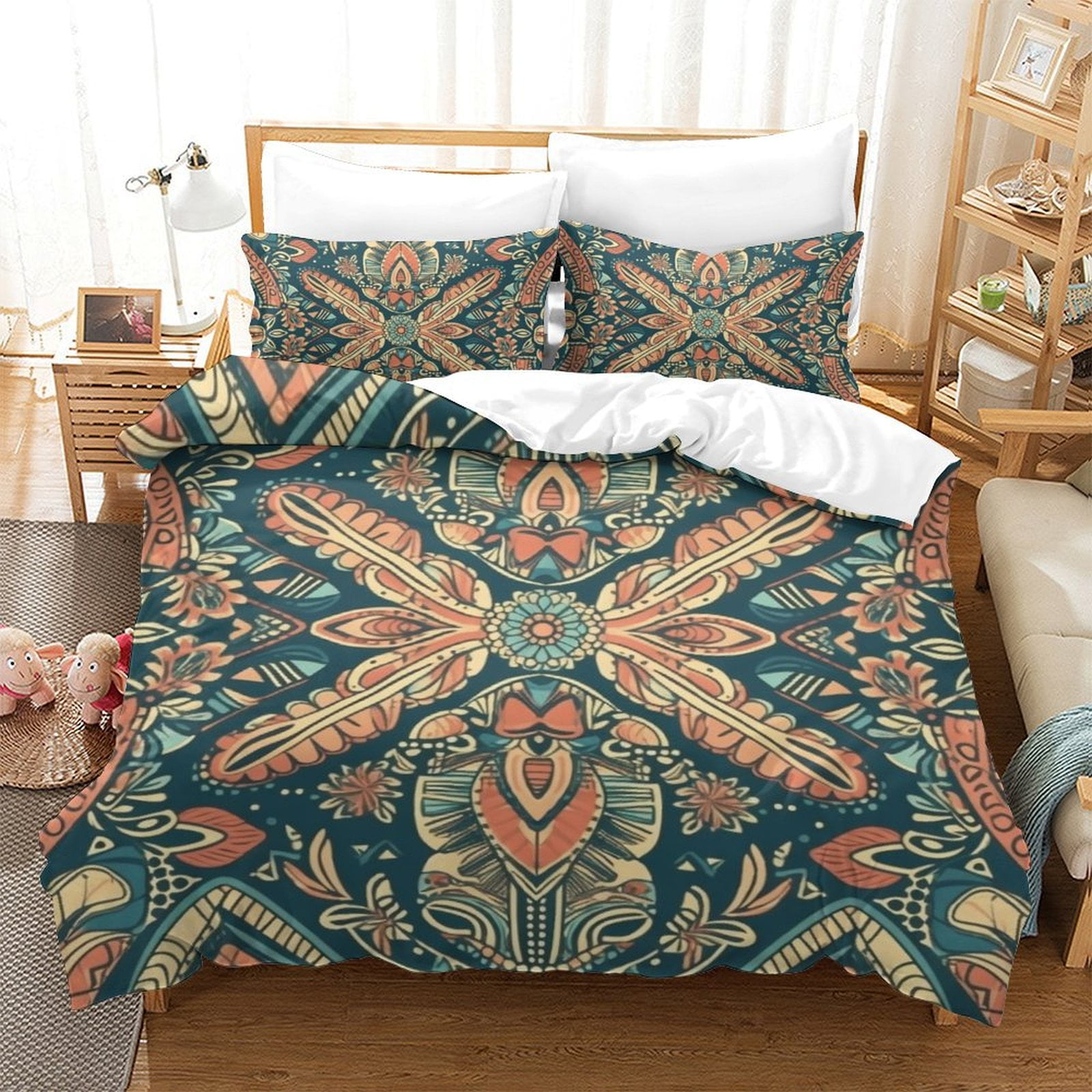 Home Textiles Abstract Flower Printed Bedspreads Adult Modern Duvet ...