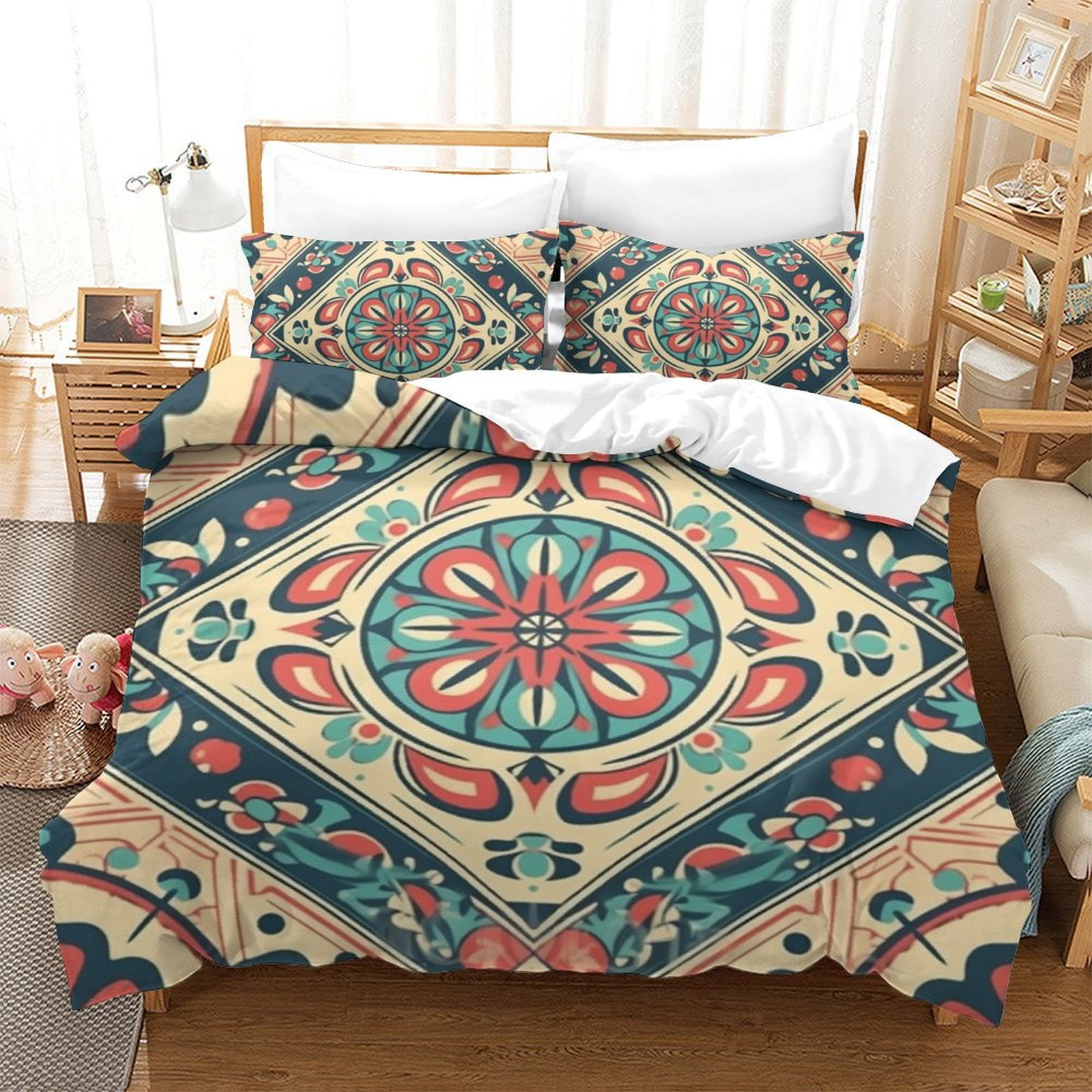 Home Textiles Abstract Flower Printed Bedspreads Adult Modern Duvet ...
