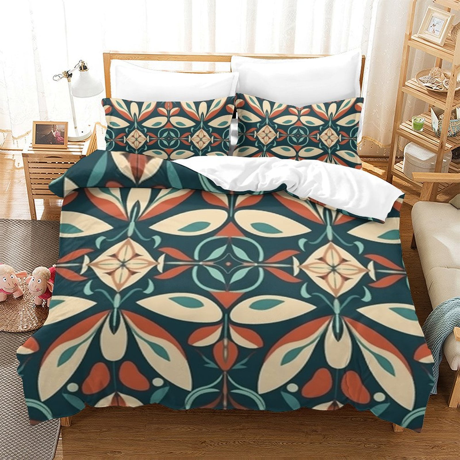 Home Textiles Abstract Flower Printed Bedspreads Adult Modern Duvet ...
