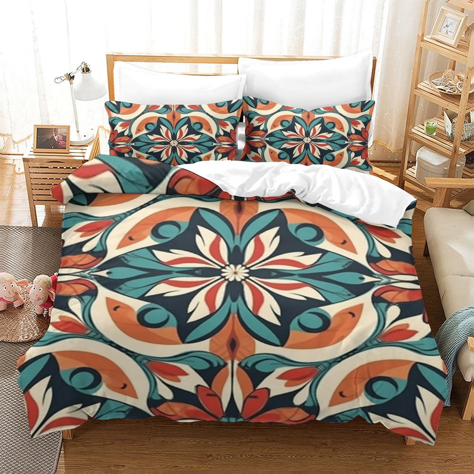 Home Textiles Abstract Flower Printed Bedspreads Adult Modern Duvet ...
