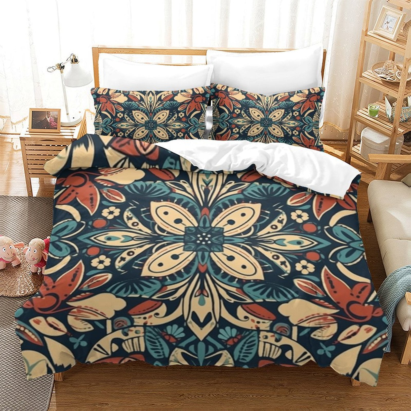 Home Textiles Abstract Flower Printed Bedspreads Adult Modern Duvet ...