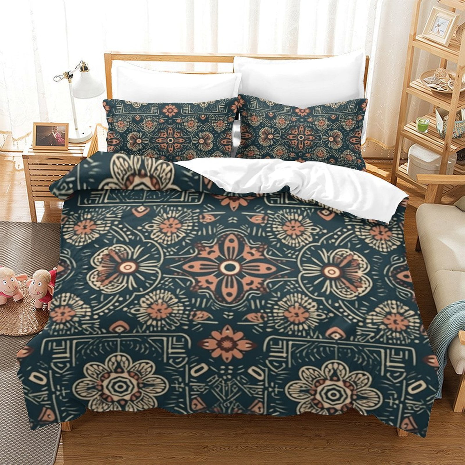 Home Textiles Abstract Flower Printed Bedspreads Adult Modern Duvet ...