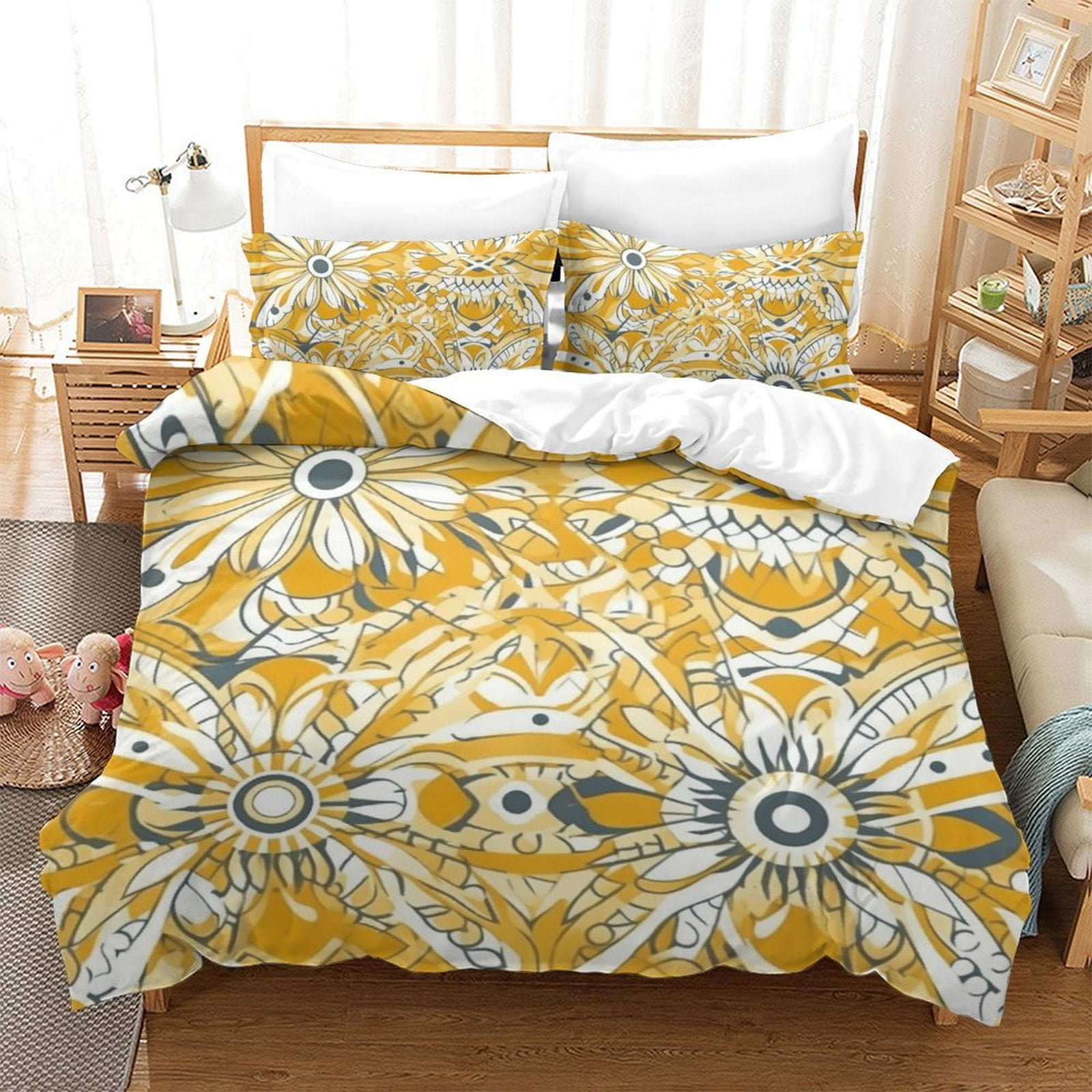 Home Textiles Comforter Cover Set Gypsy Pattern Printed Bedspreads ...