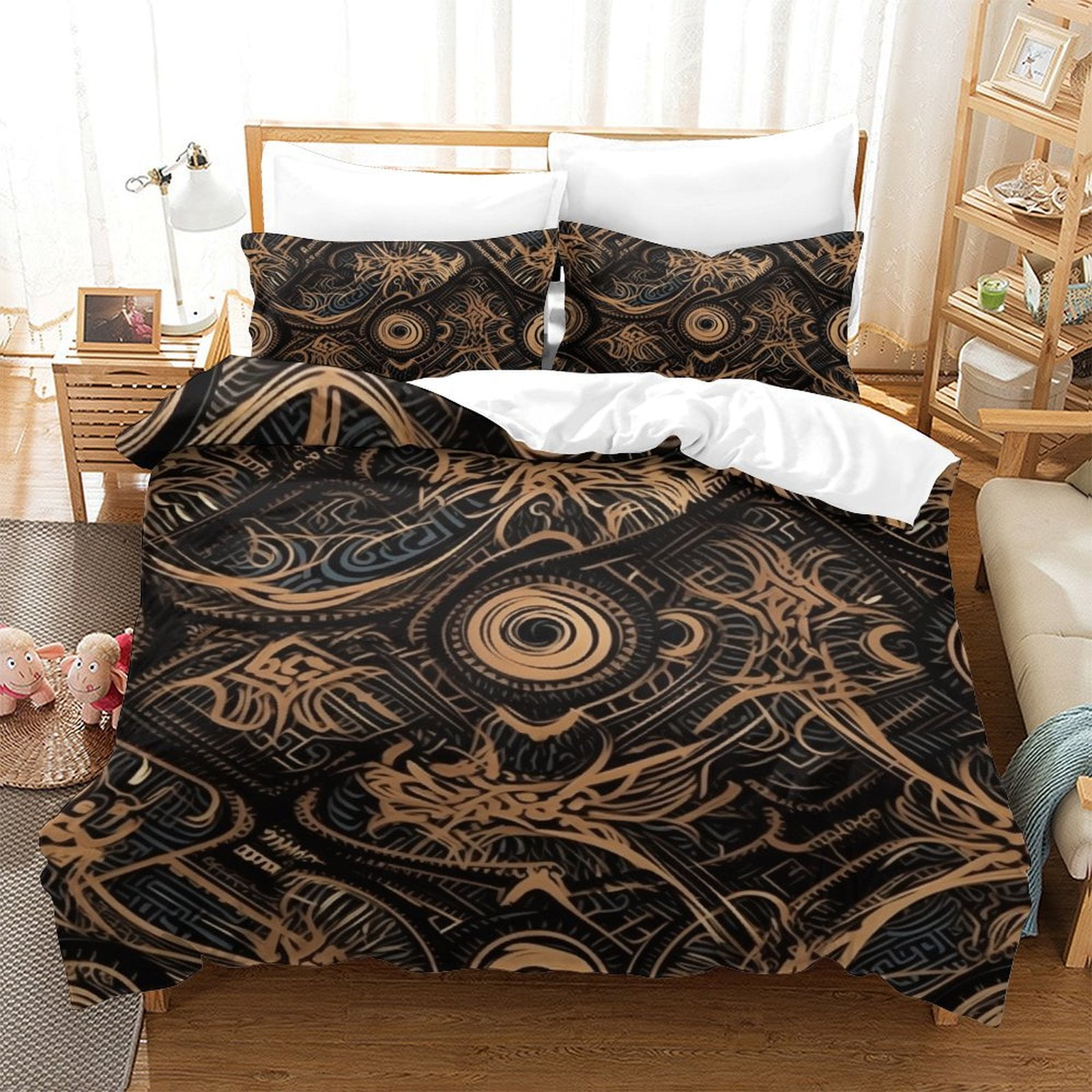Home Textiles Comforter Cover Set Gypsy Pattern Printed Bedspreads ...