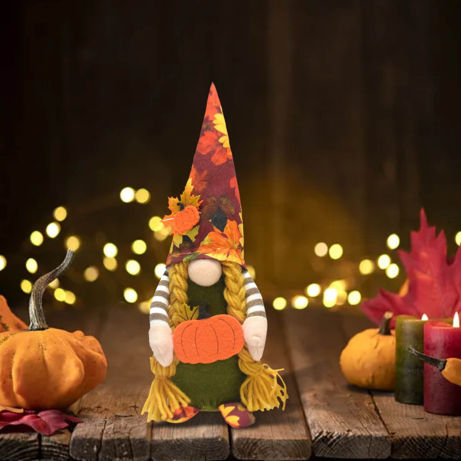 Home Thanksgiving Doll Autumn Pumpkin Maple Doll Festival Decorations ...