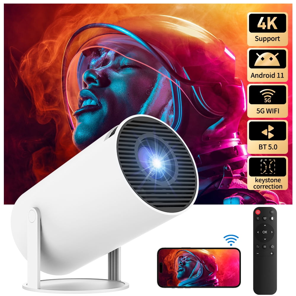 Home Theater Projector with 2.4/5G WiFi Dual Band , 4K Supported ...