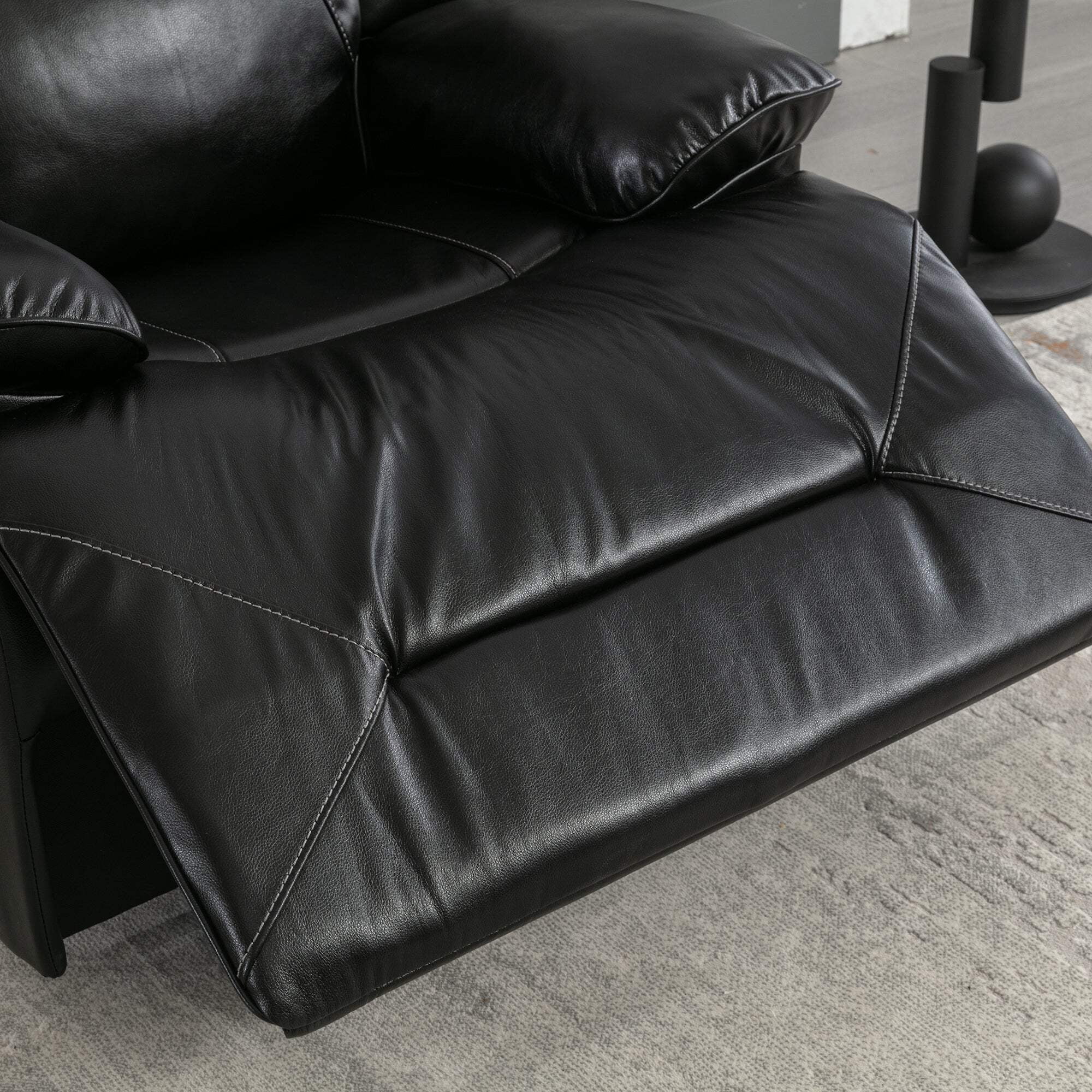 Home Theater Recliner Set Manual Recliner Chair With A Led Light Strip ...