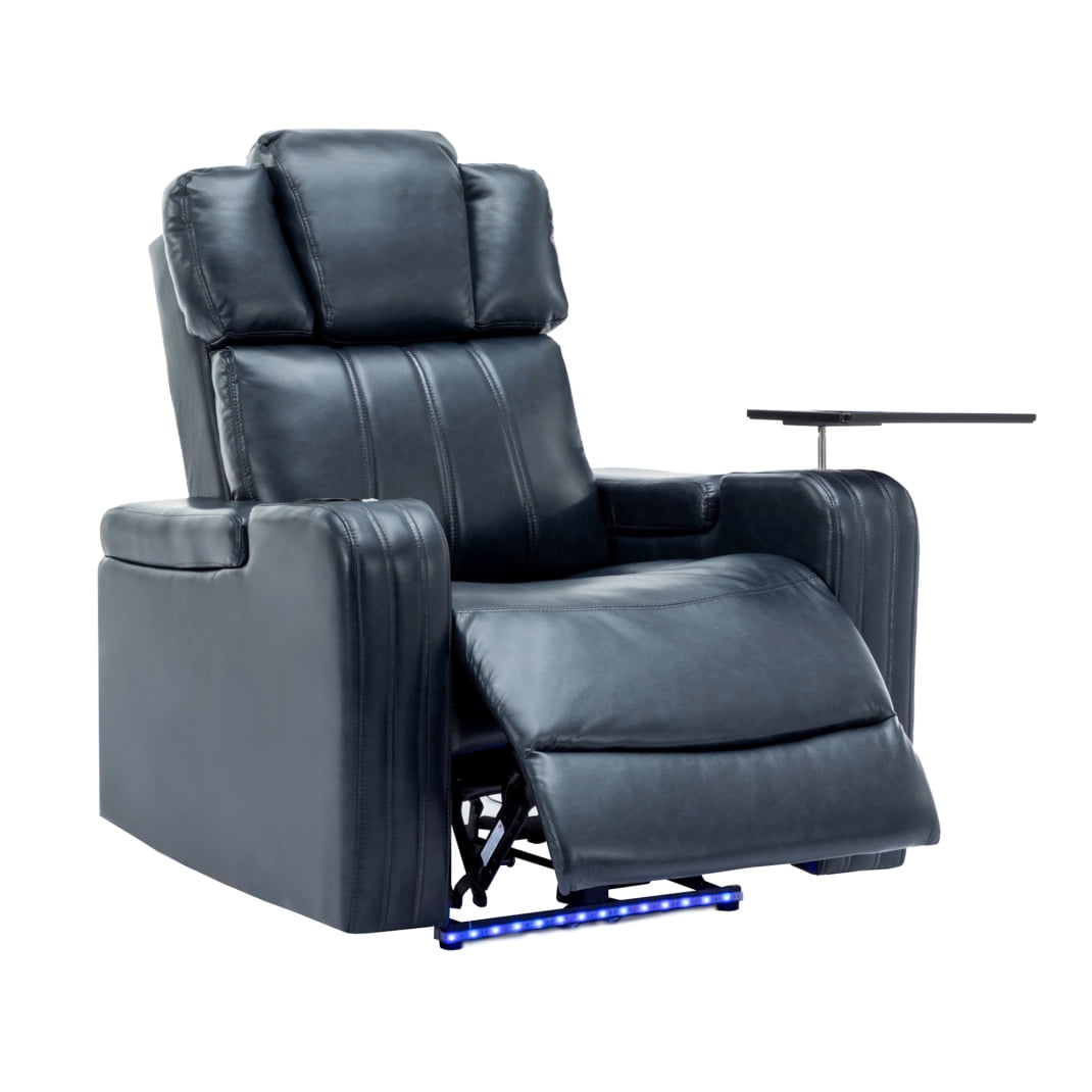 Home Theater Seating Recliner Sofa, PU Leather Power Recliner Chair ...