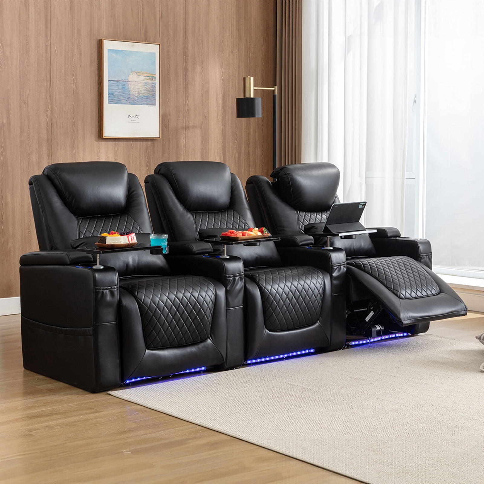 Home Theater Seating Seats, Theater Recliner Chair Sofa Game Movie ...