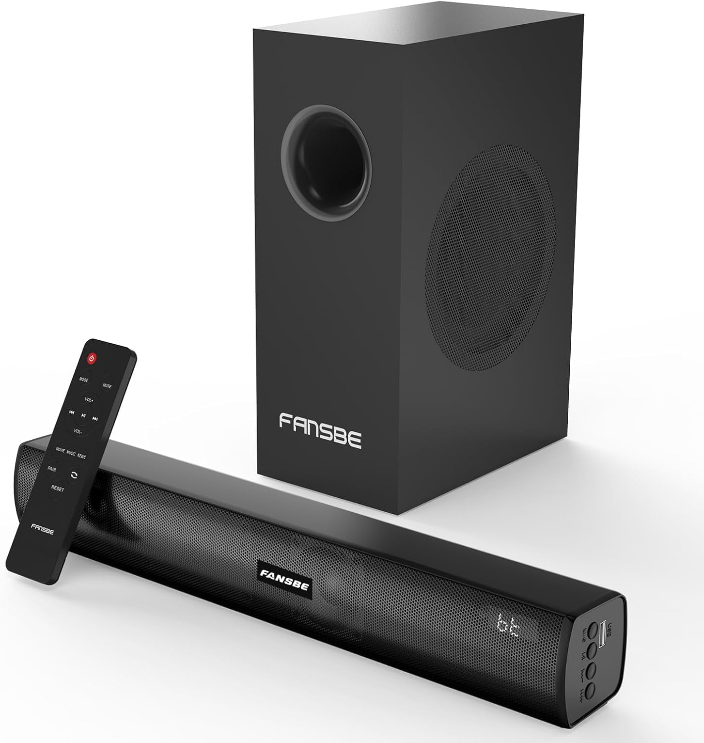 Home Theater Sound Bar Subwoofer, Sound Bar Bluetooth Surround Speakers ...