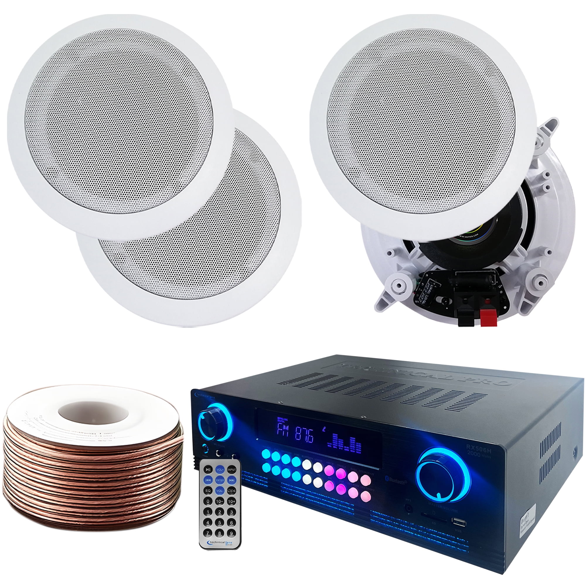 Ceiling Surround Sound System Home Theater System Kit 2000 Watts ...