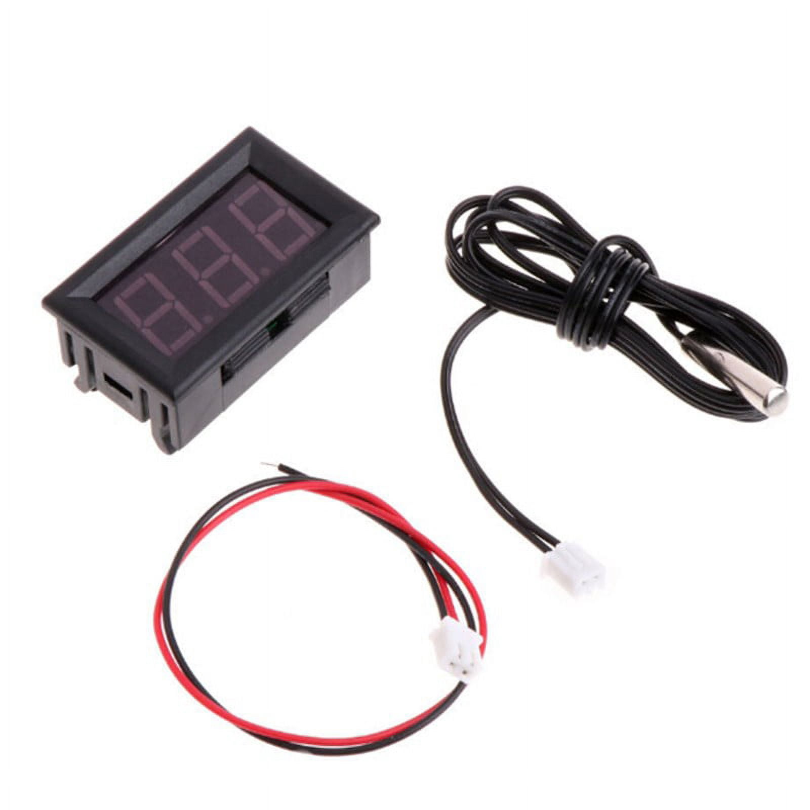 Home Thermometer Practical 5-12V LED Meter Probe Terrarium -50 110 C 1m ...