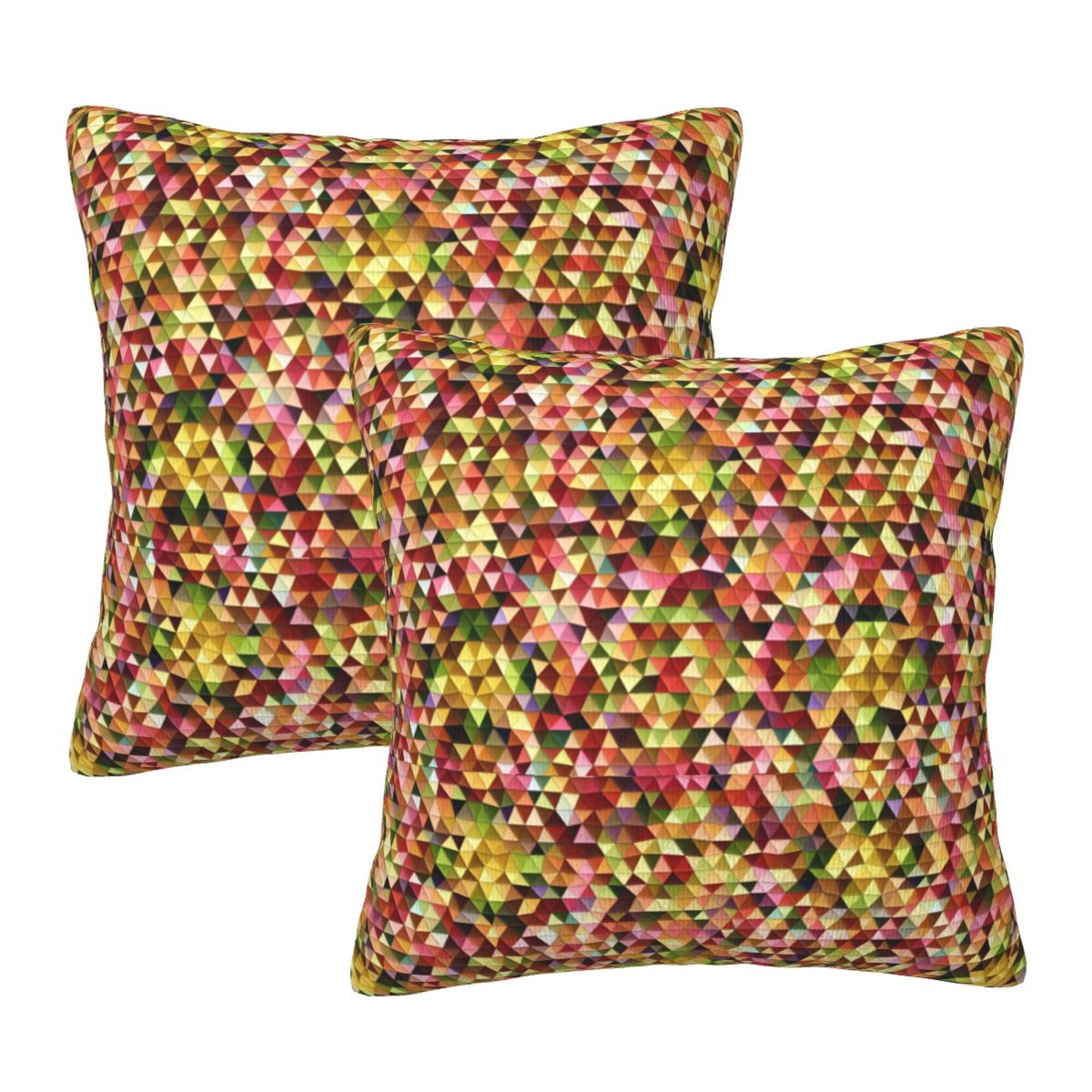 Home Throw Pillow Covers Abstract triangle background Square Thick ...