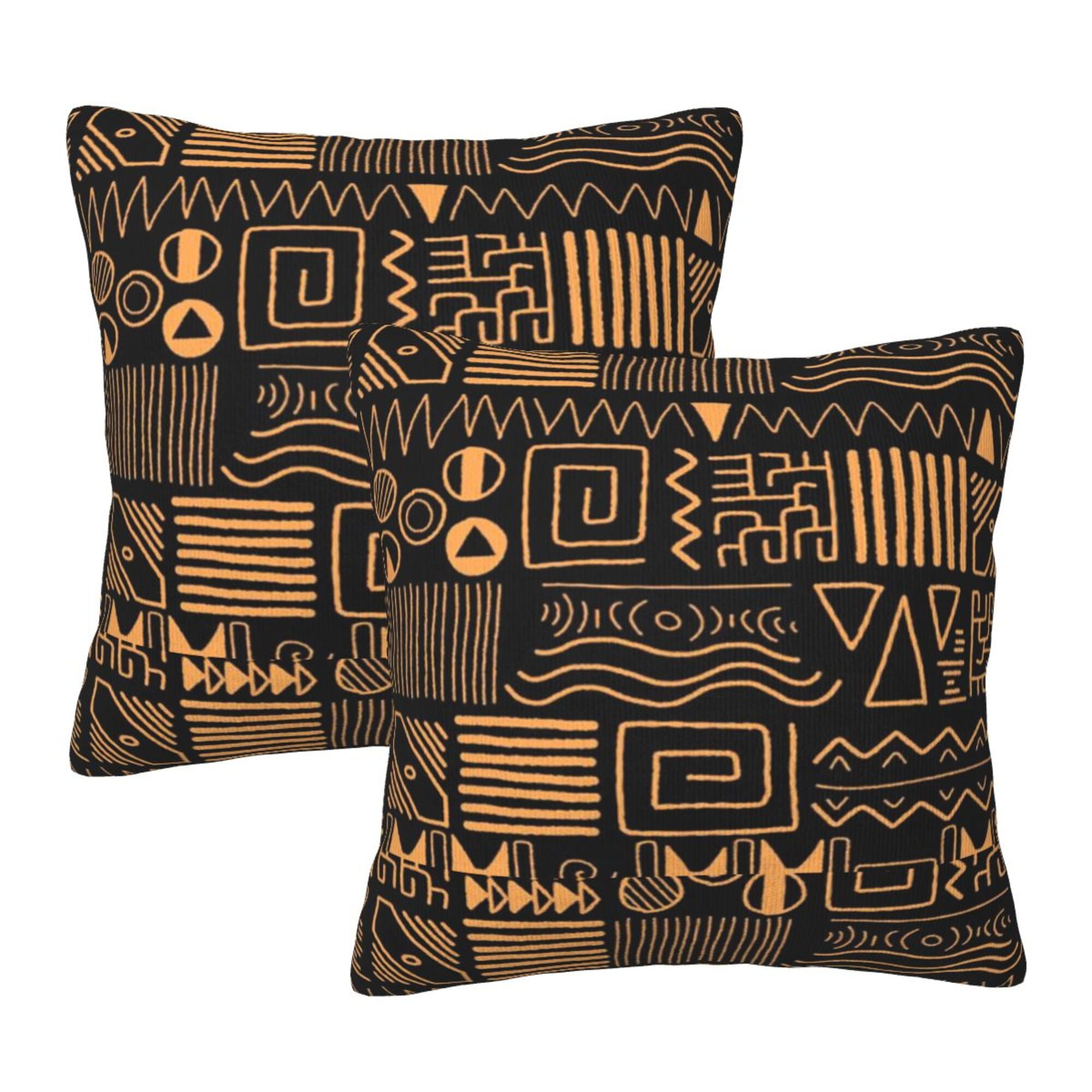 Home Throw Pillow Covers African Ethnic Pattern - Tribal Art Background ...