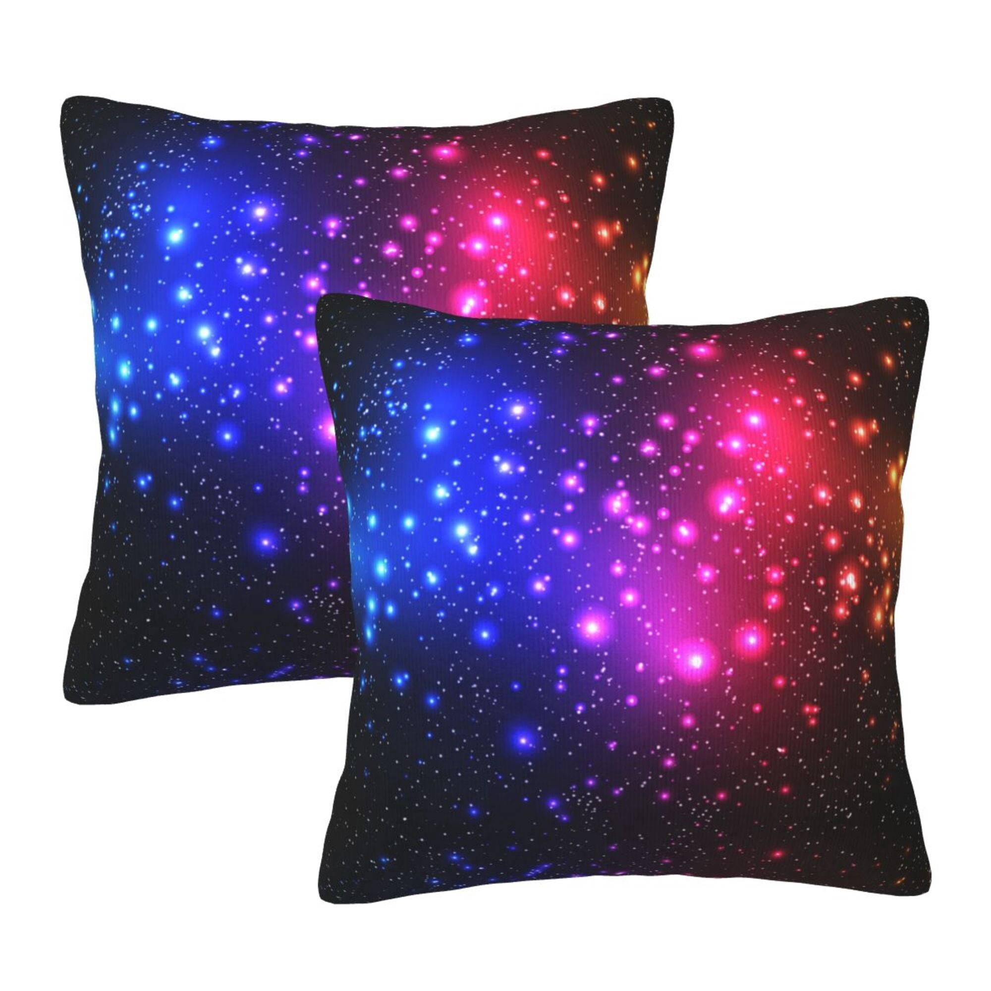 Home Throw Pillow Covers Bright starry sky background Square Thick ...