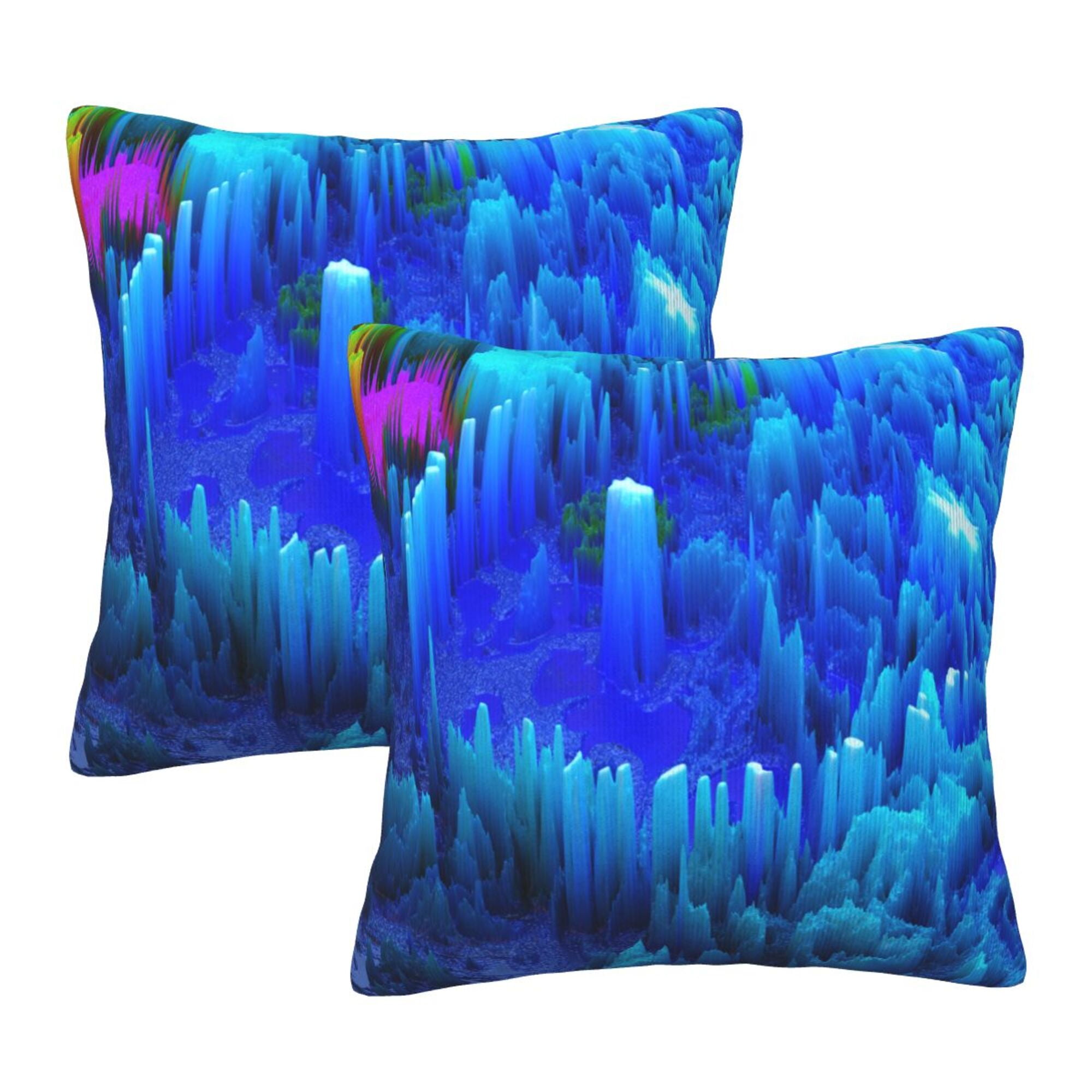Home Throw Pillow Covers Colorful abstract lava background Square Thick ...