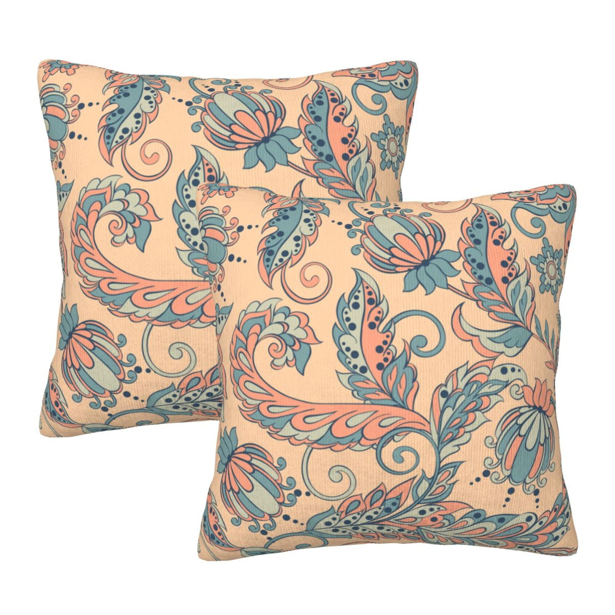 Home Throw Pillow Covers Colorful pattern shading on pink background ...