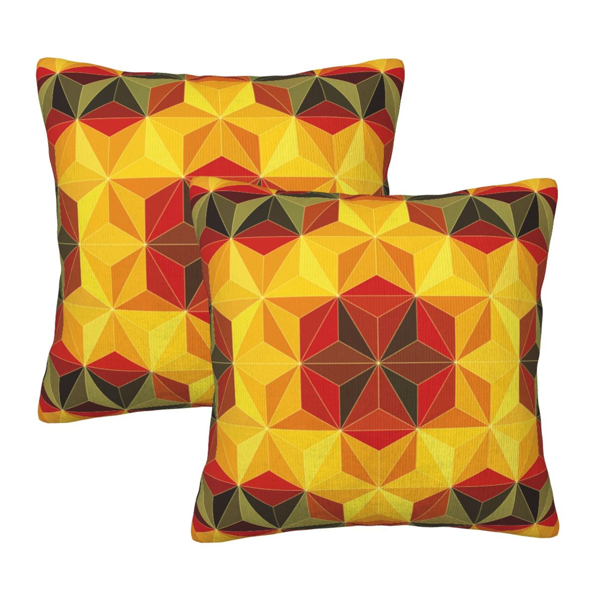 Home Throw Pillow Covers Creative colorful geometric lines background ...