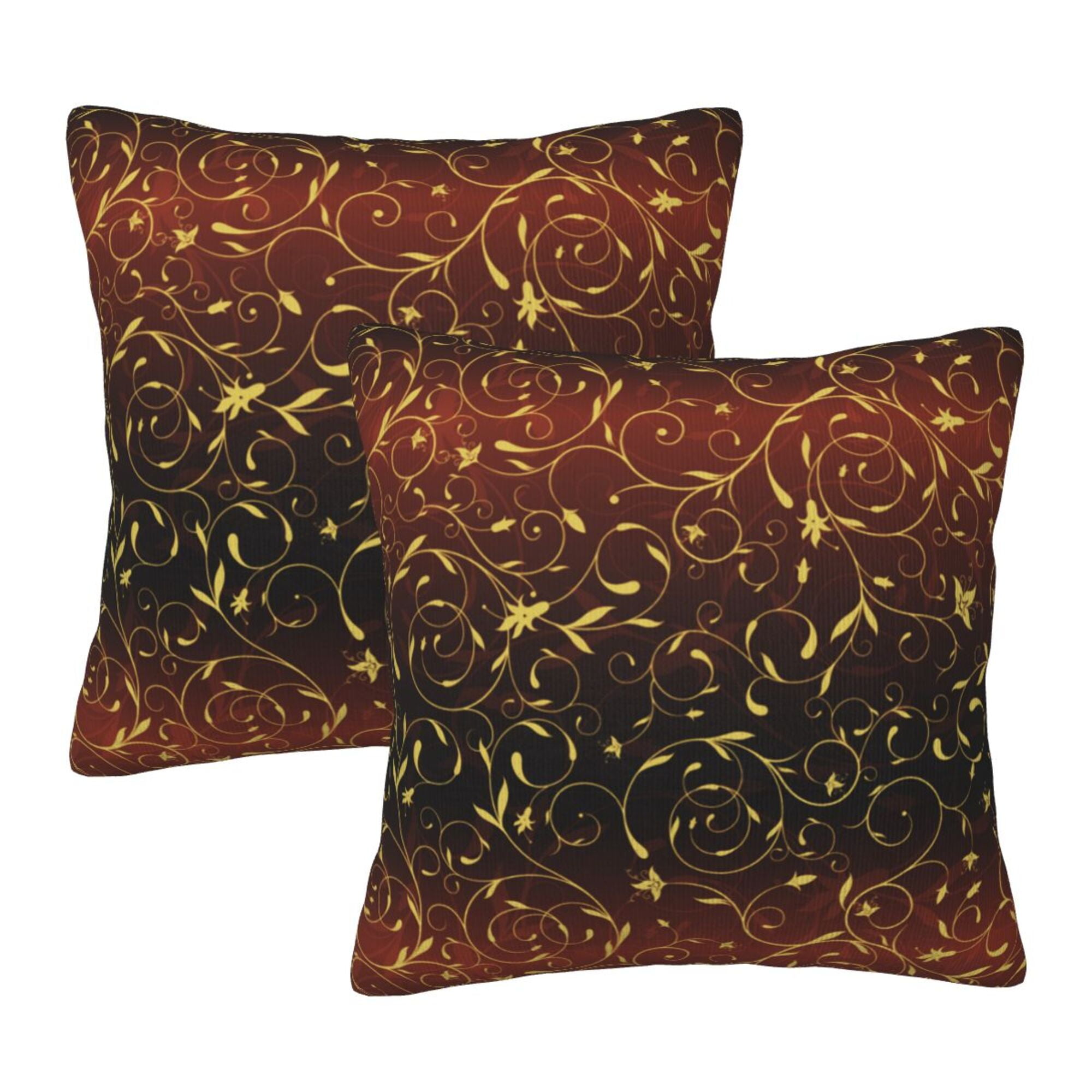 Home Throw Pillow Covers European ornate pattern background Square ...