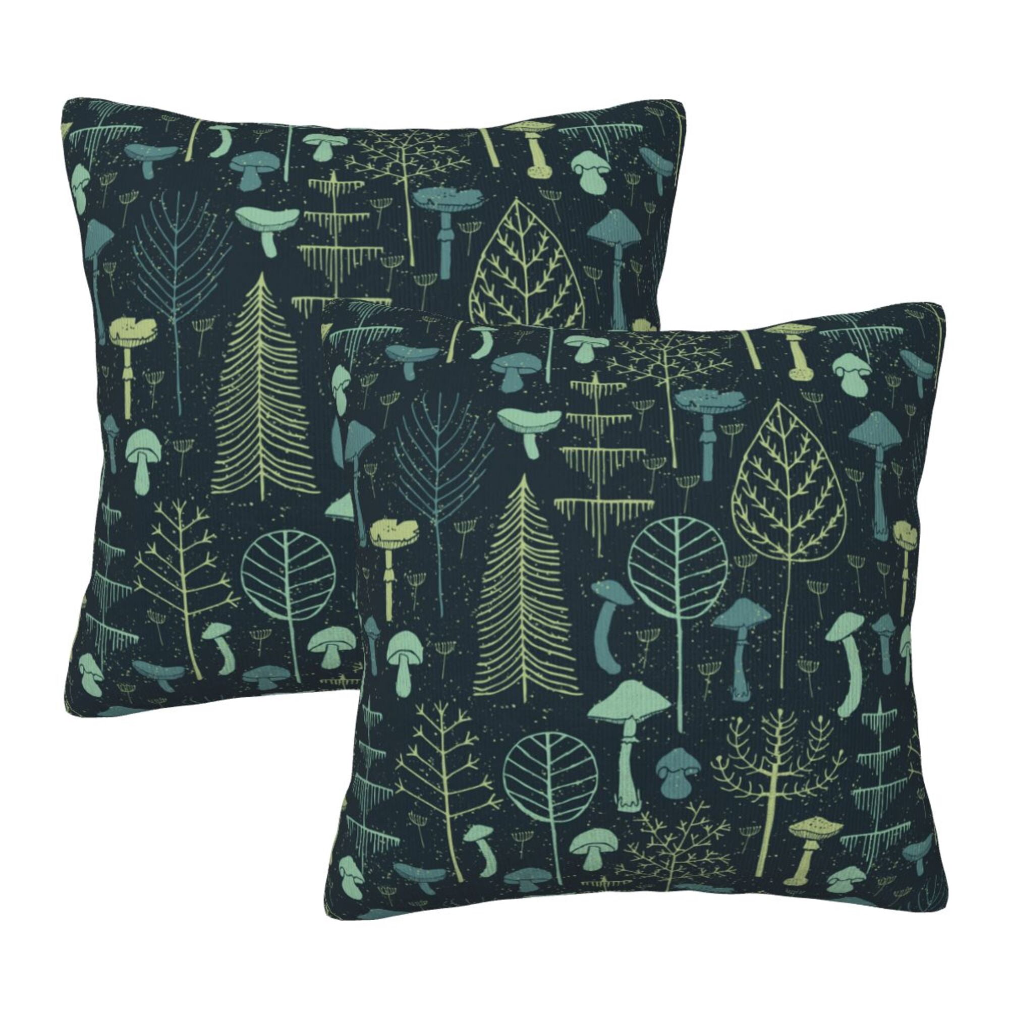 Home Throw Pillow Covers Forest background Square Thick Throw Pillow ...