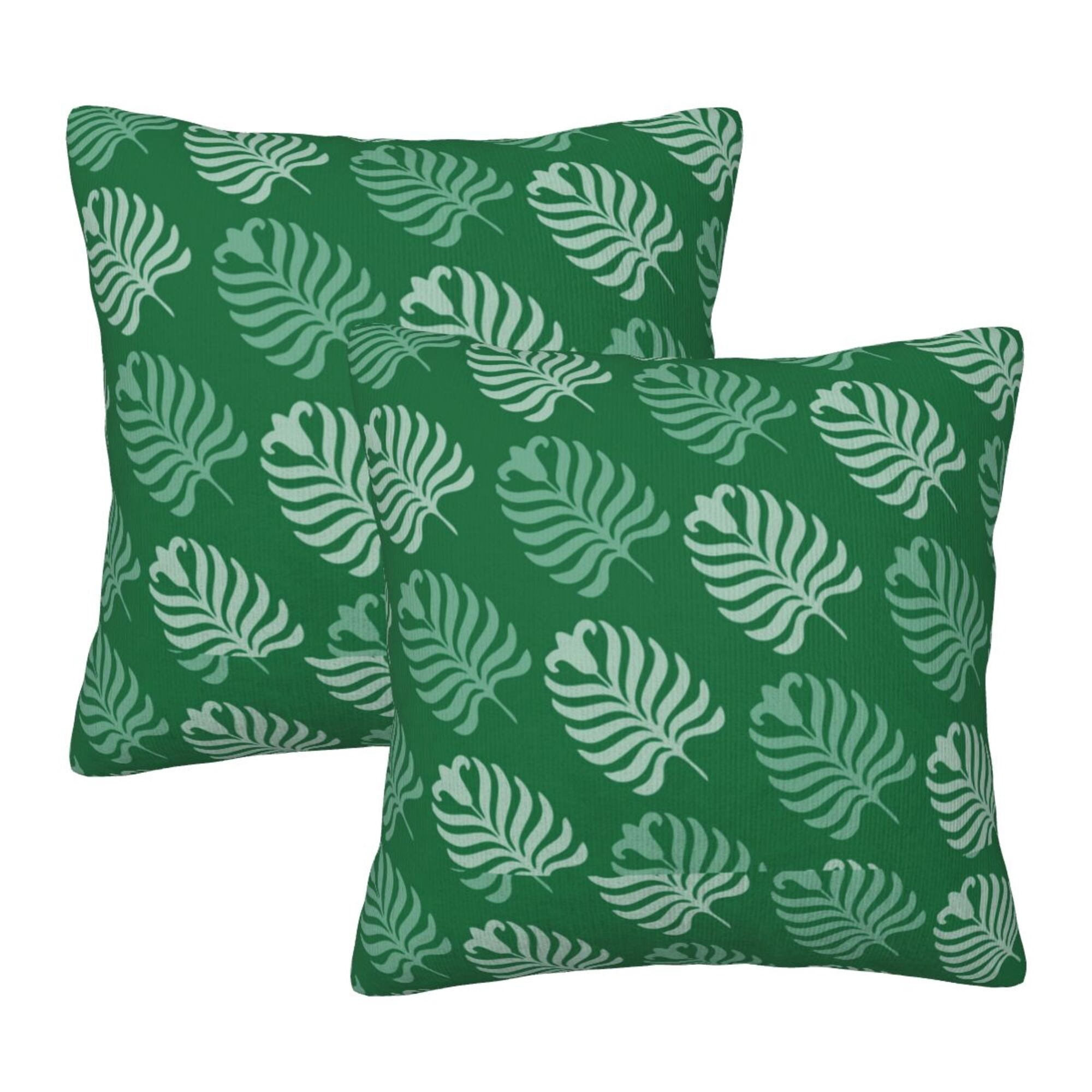 Home Throw Pillow Covers Palm leaf pattern Square Thick Throw Pillow ...