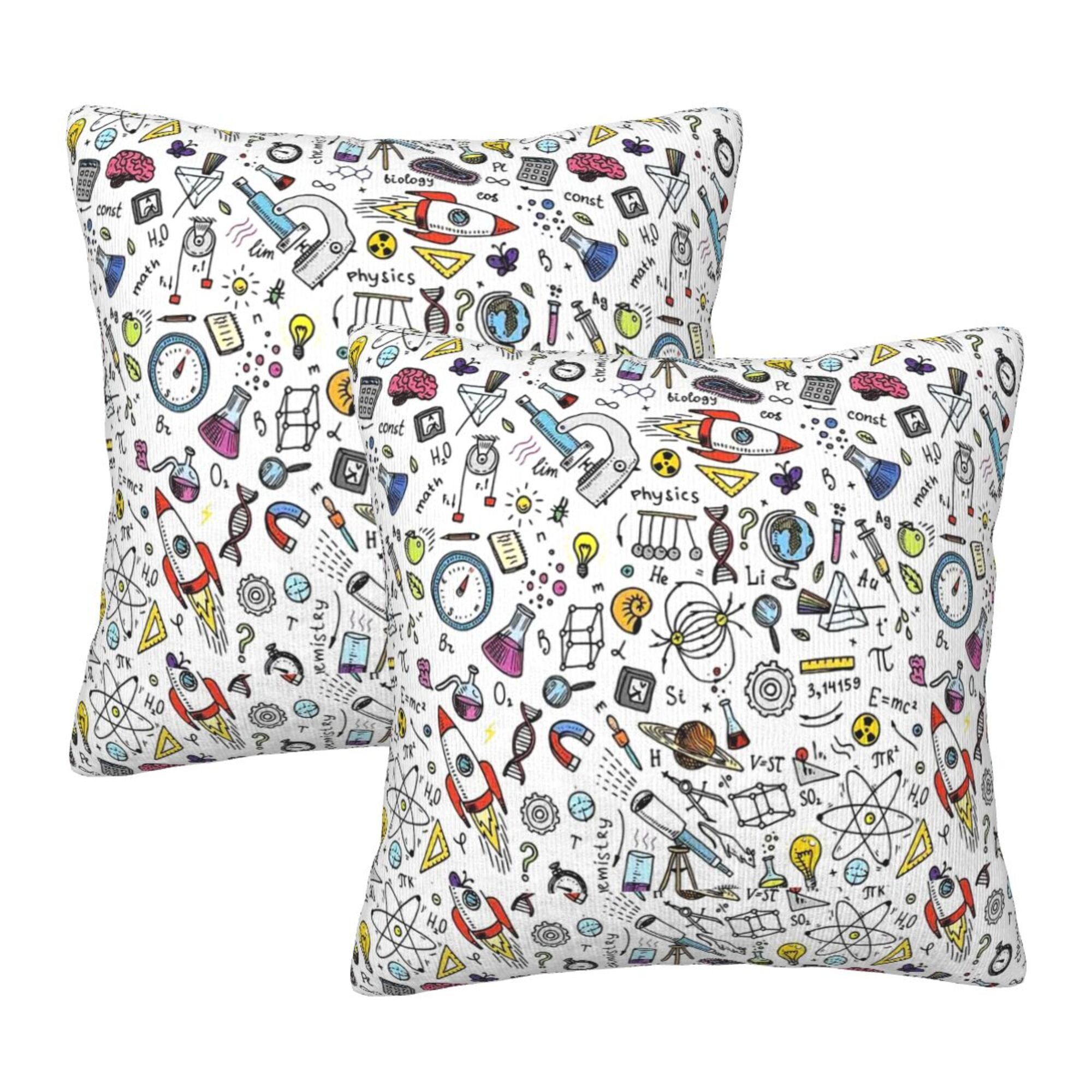 Home Throw Pillow Covers Physics Mathematics Square Thick Throw Pillow Covers Fine Textured ...