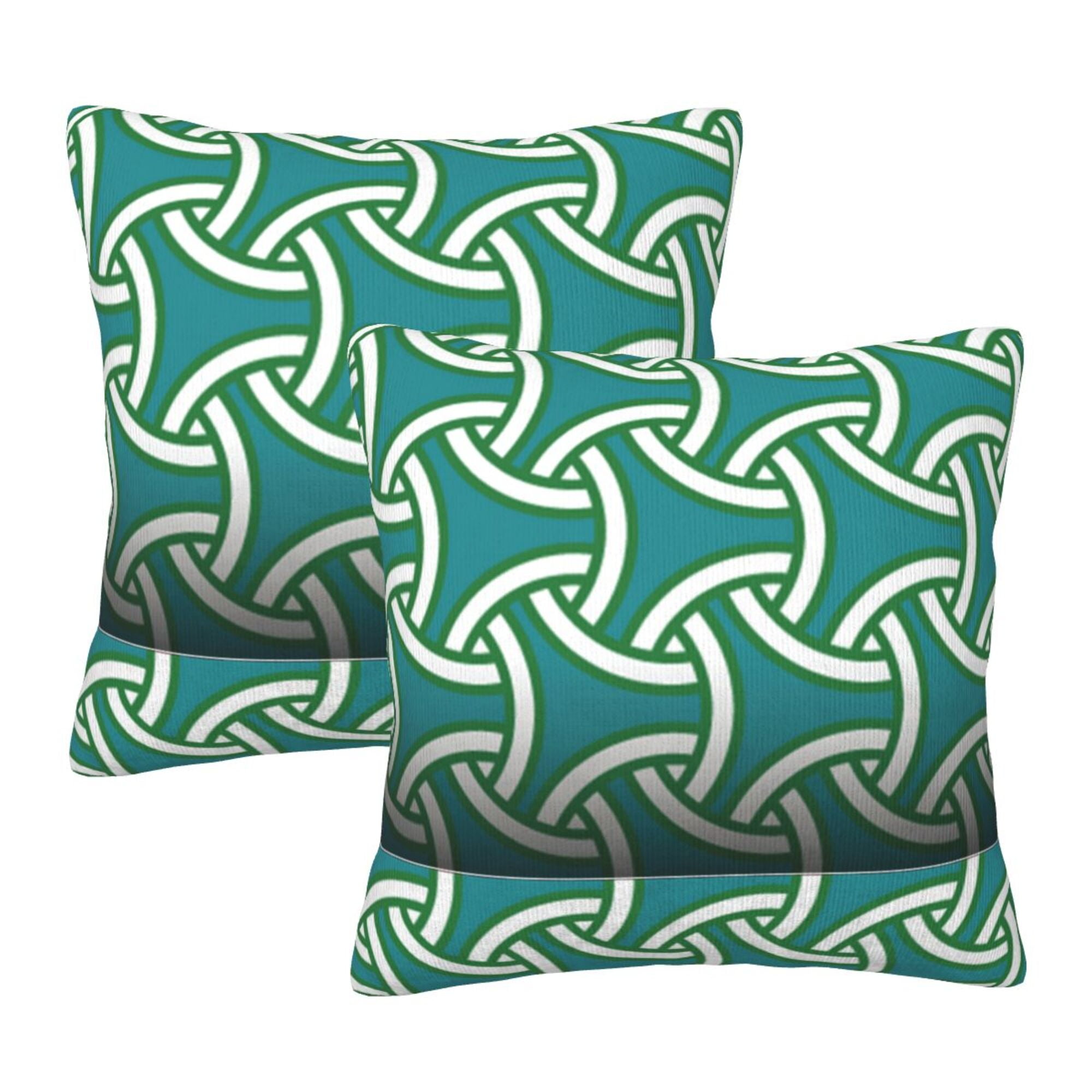 Home Throw Pillow Covers Retro seamless floral pattern Square Thick ...