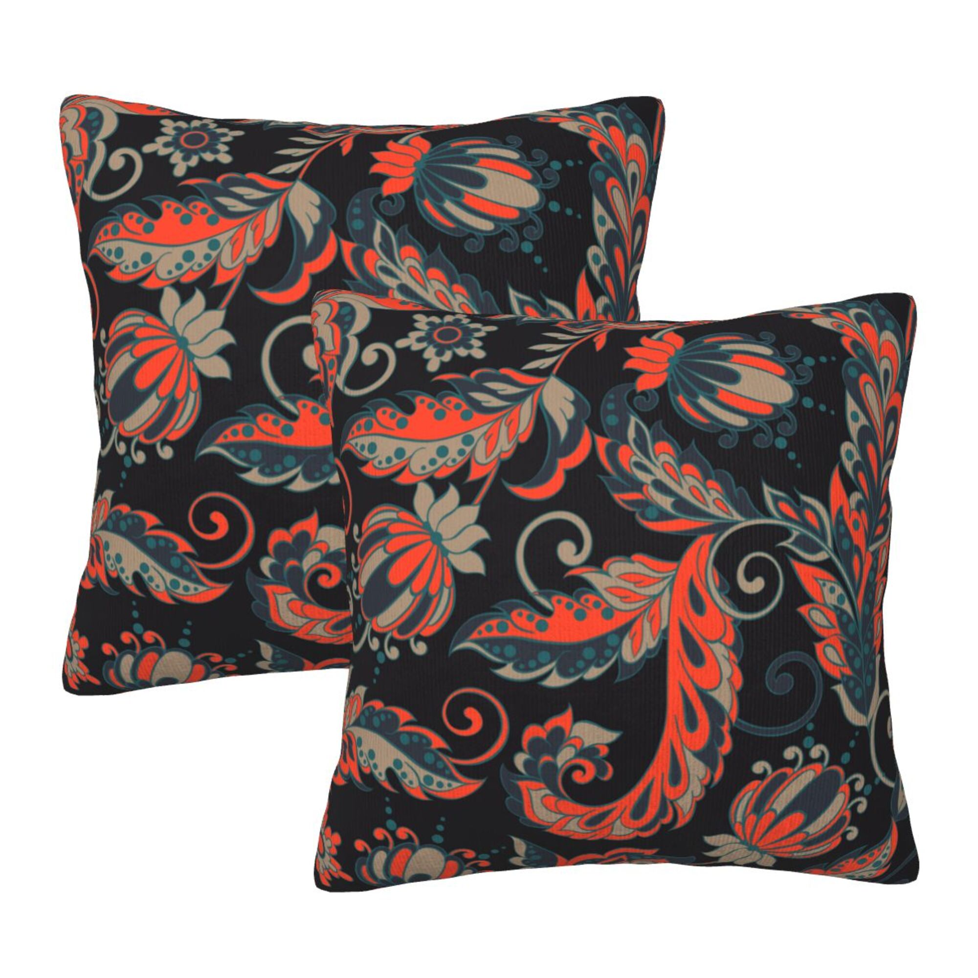 Home Throw Pillow Covers Shading of colorful pattern on black ...