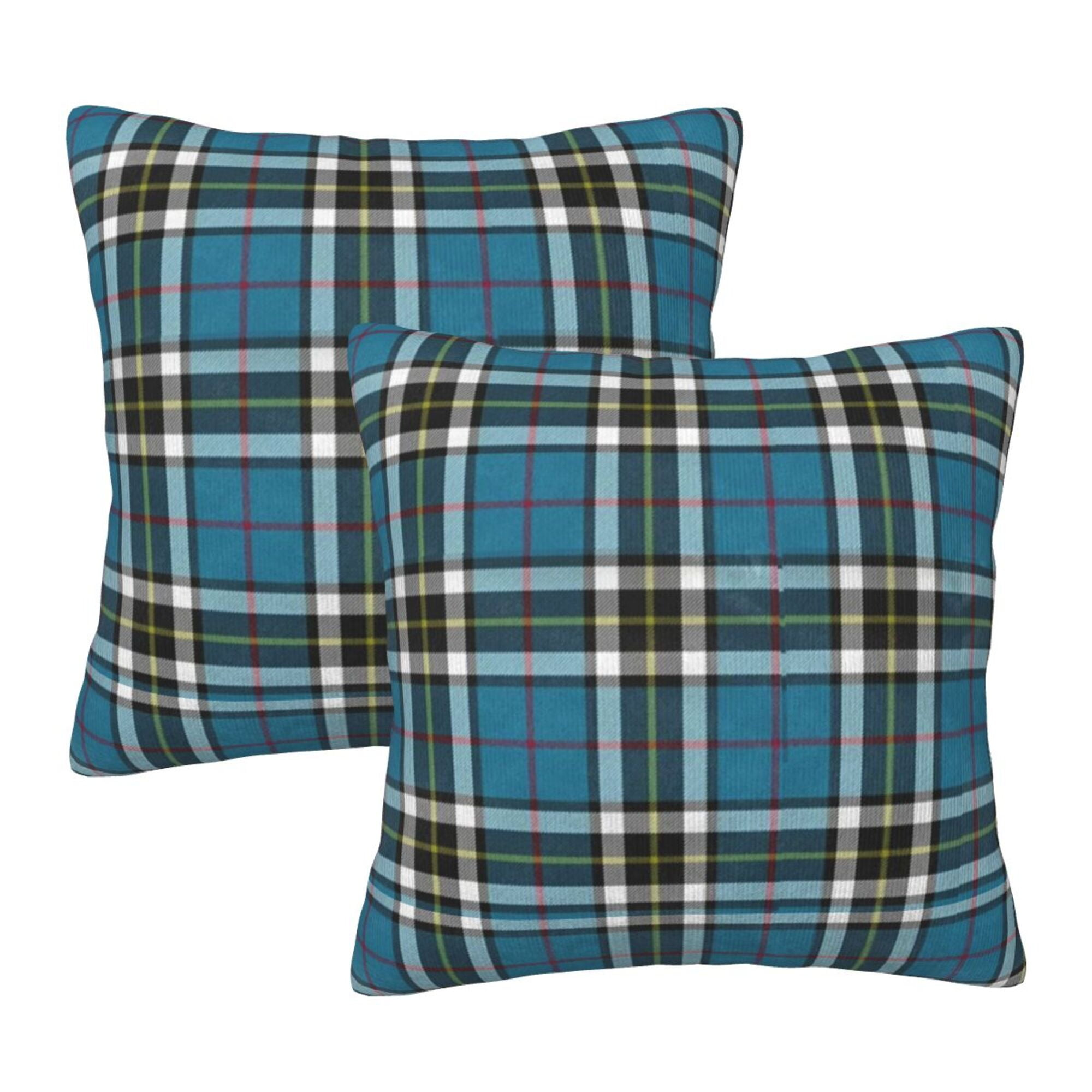 Home Throw Pillow Covers Thomson Thompson Mactavish Tartan Square Thick ...