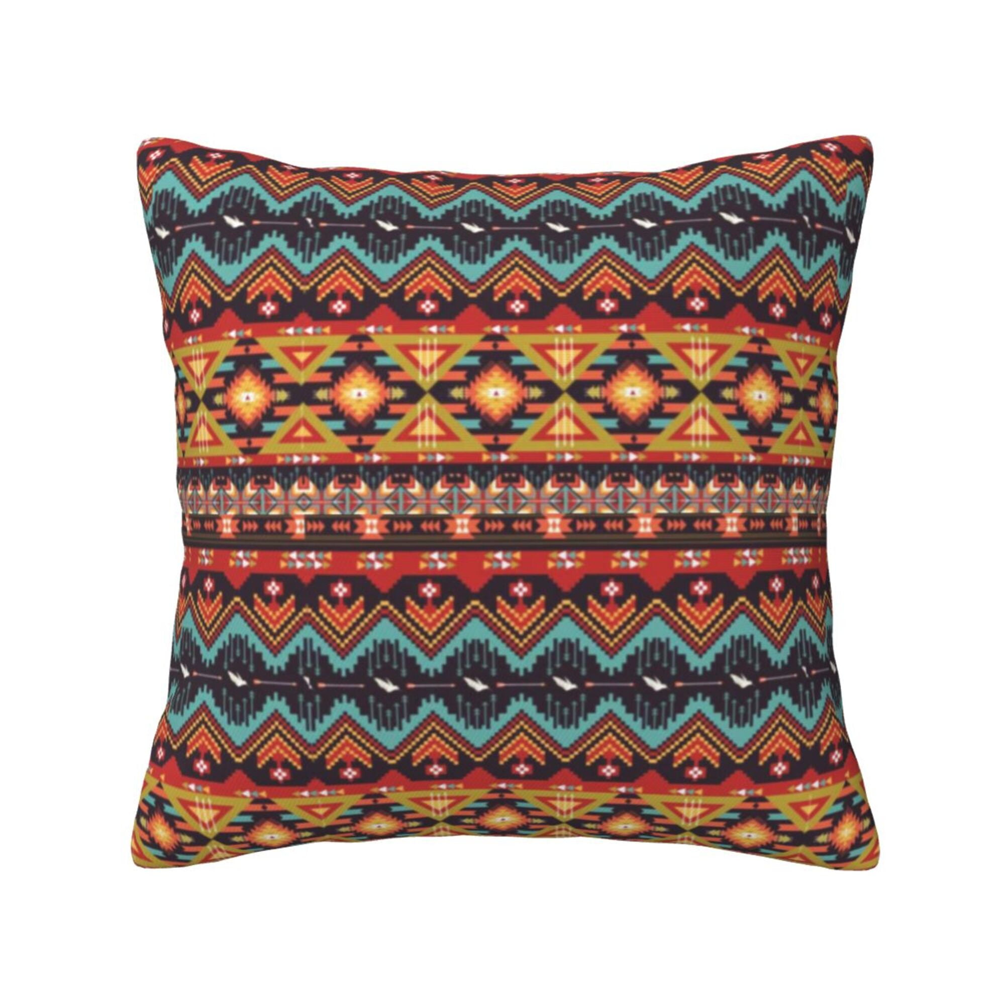 Home Throw Pillow Covers Two Sides Printed Aztec Tribe Print Decor Sofa ...