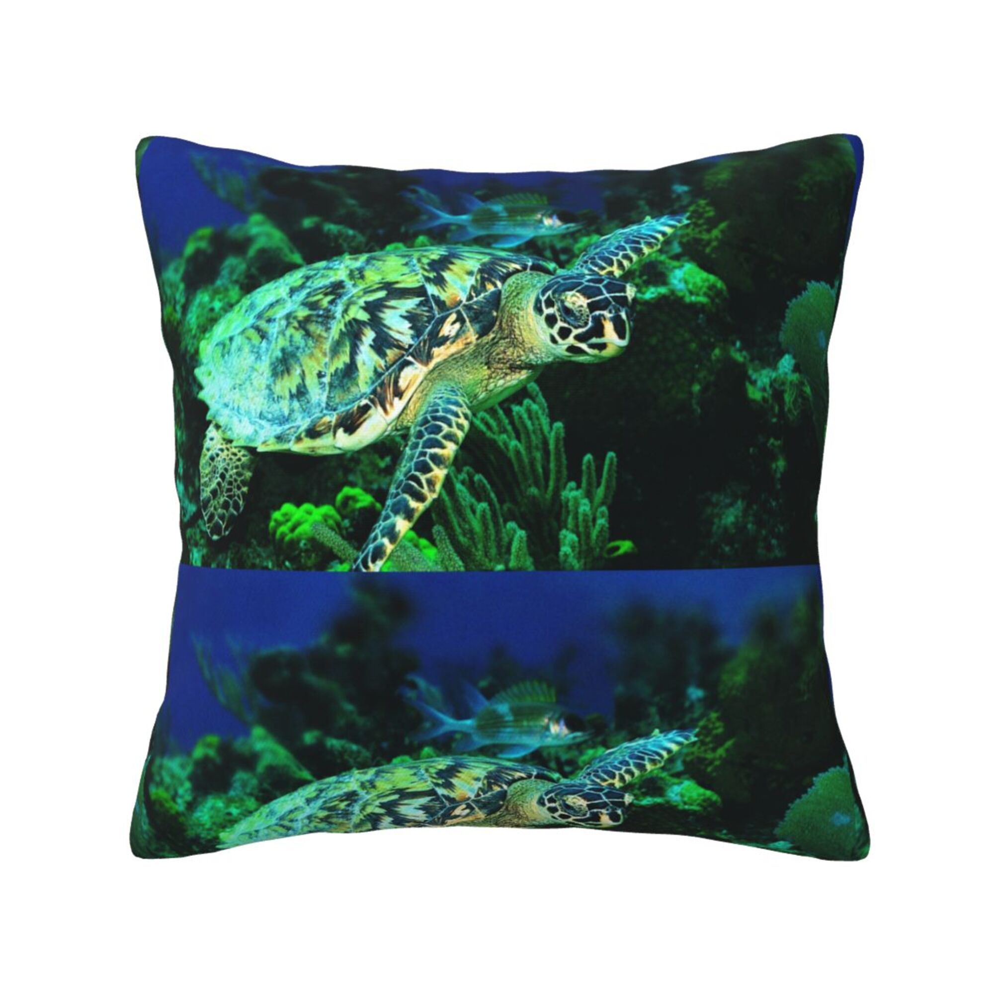 Home Throw Pillow Covers Two Sides Printed Baby Turtle Wallpaper Decor ...