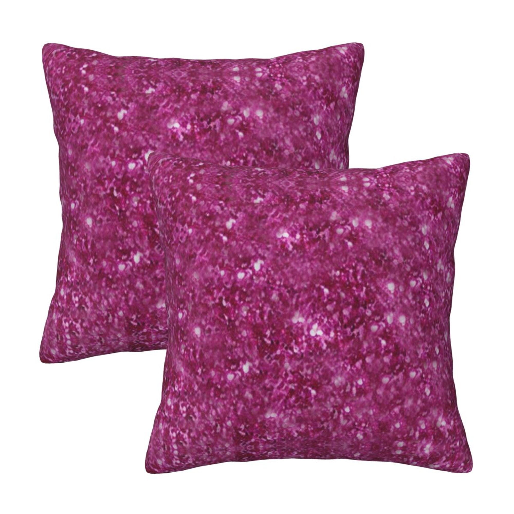 Home Throw Pillow Covers Two Sides Printed Bling Bling Glittery Decor ...
