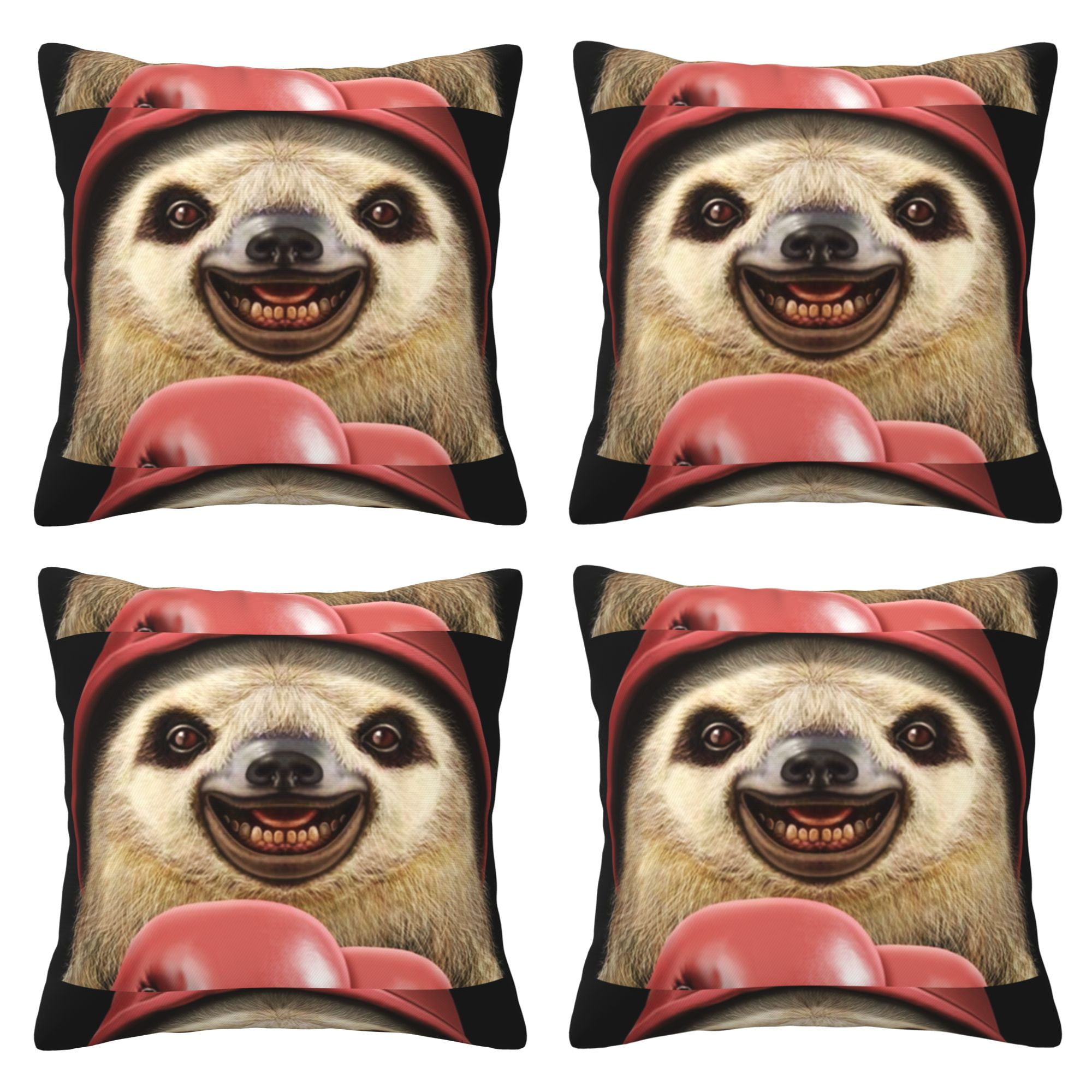 Home Throw Pillow Covers Two Sides Printed Boxer Sloth Decor Sofa ...