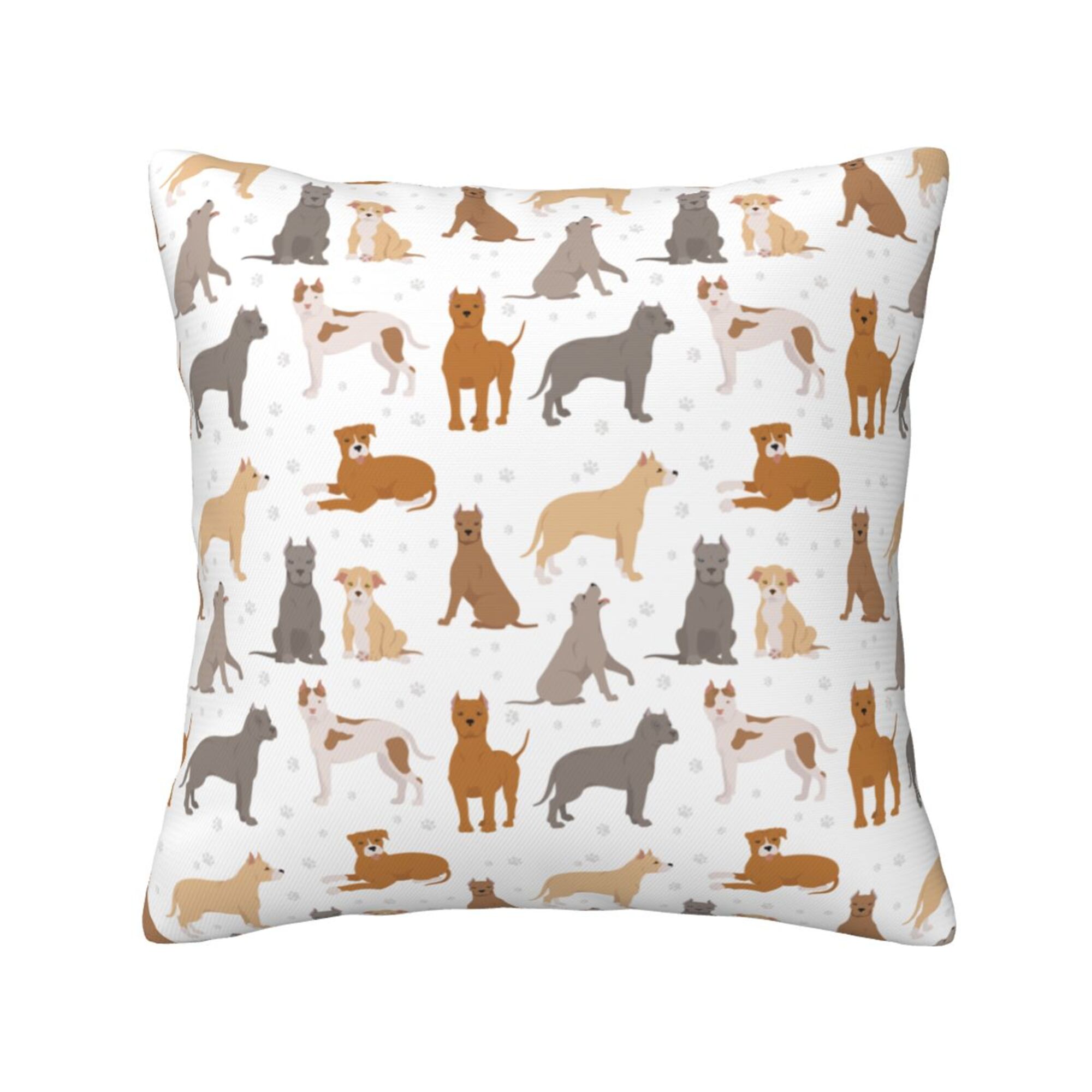 Home Throw Pillow Covers Two Sides Printed Bulldog Decor Sofa Living ...