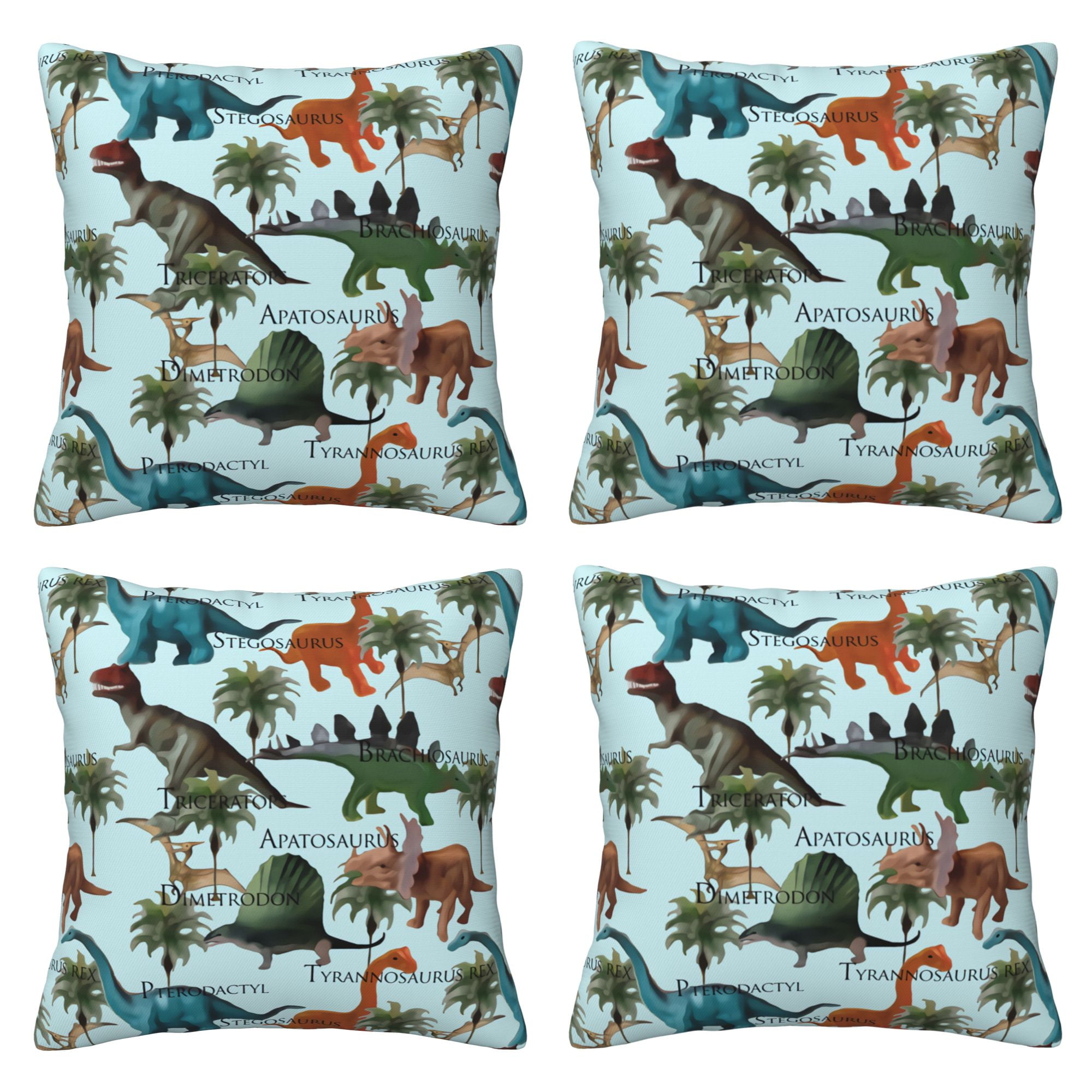 Home Throw Pillow Covers Two Sides Printed Cartoon Dinosaurier dinosaur Decor Sofa Living Room ...