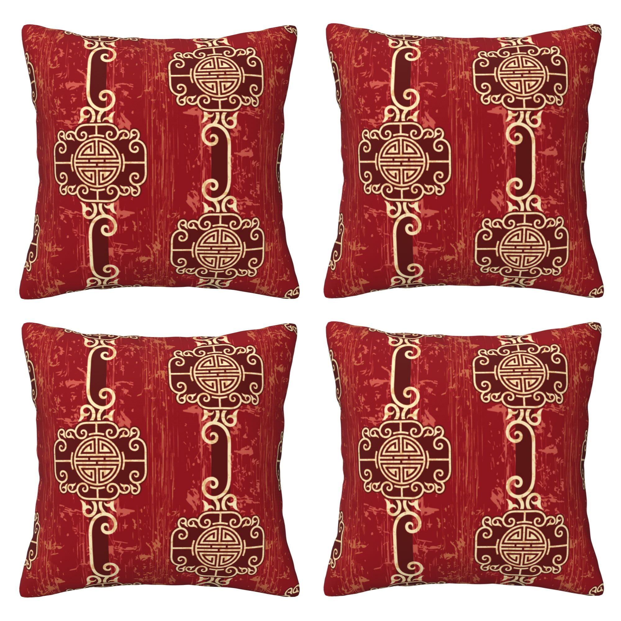 Home Throw Pillow Covers Two Sides Printed Chinese style pattern Decor ...