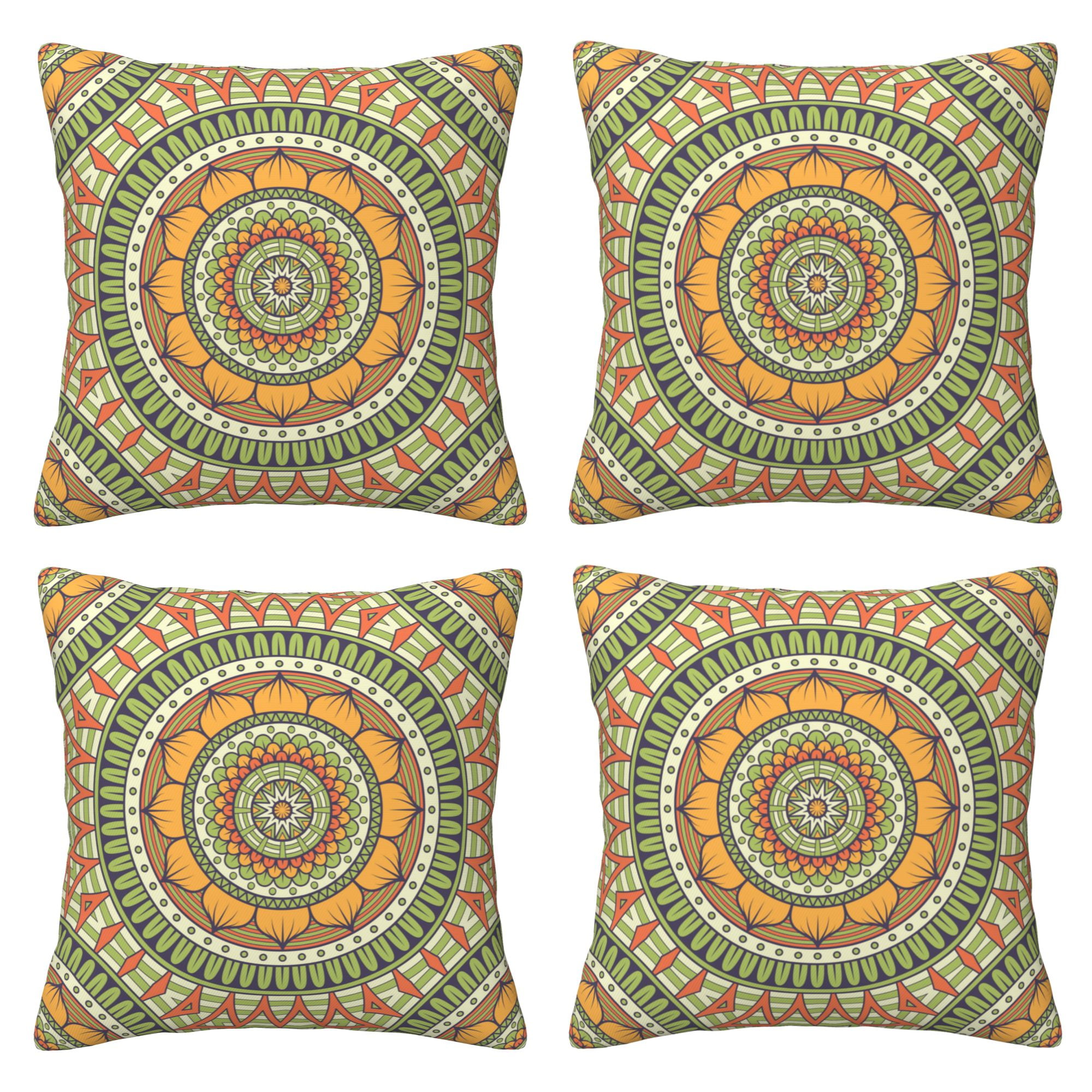 Home Throw Pillow Covers Two Sides Printed Classical ethnic pattern background Decor Sofa Living ...