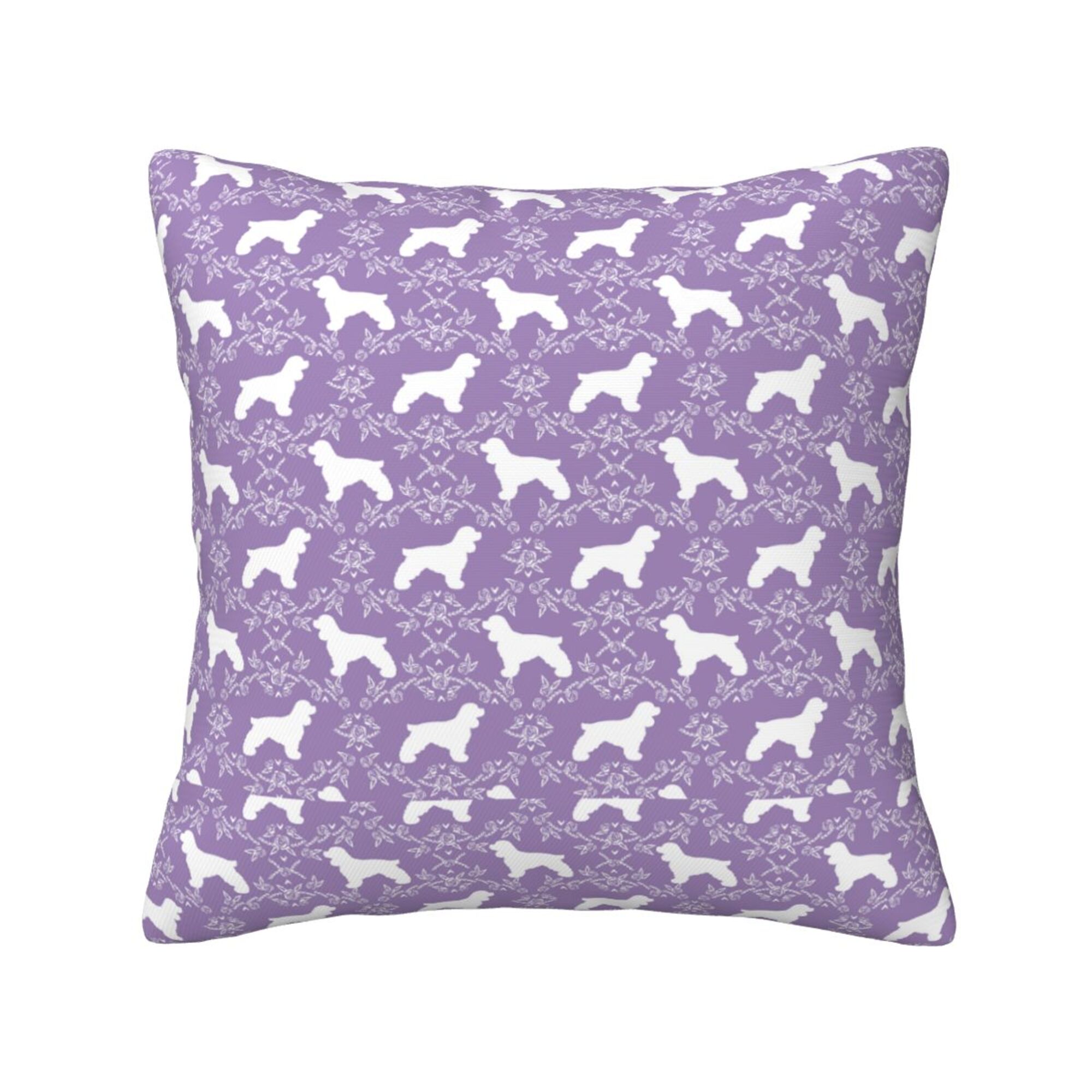 Home Throw Pillow Covers Two Sides Printed Cocker Spaniel Dog Breed ...