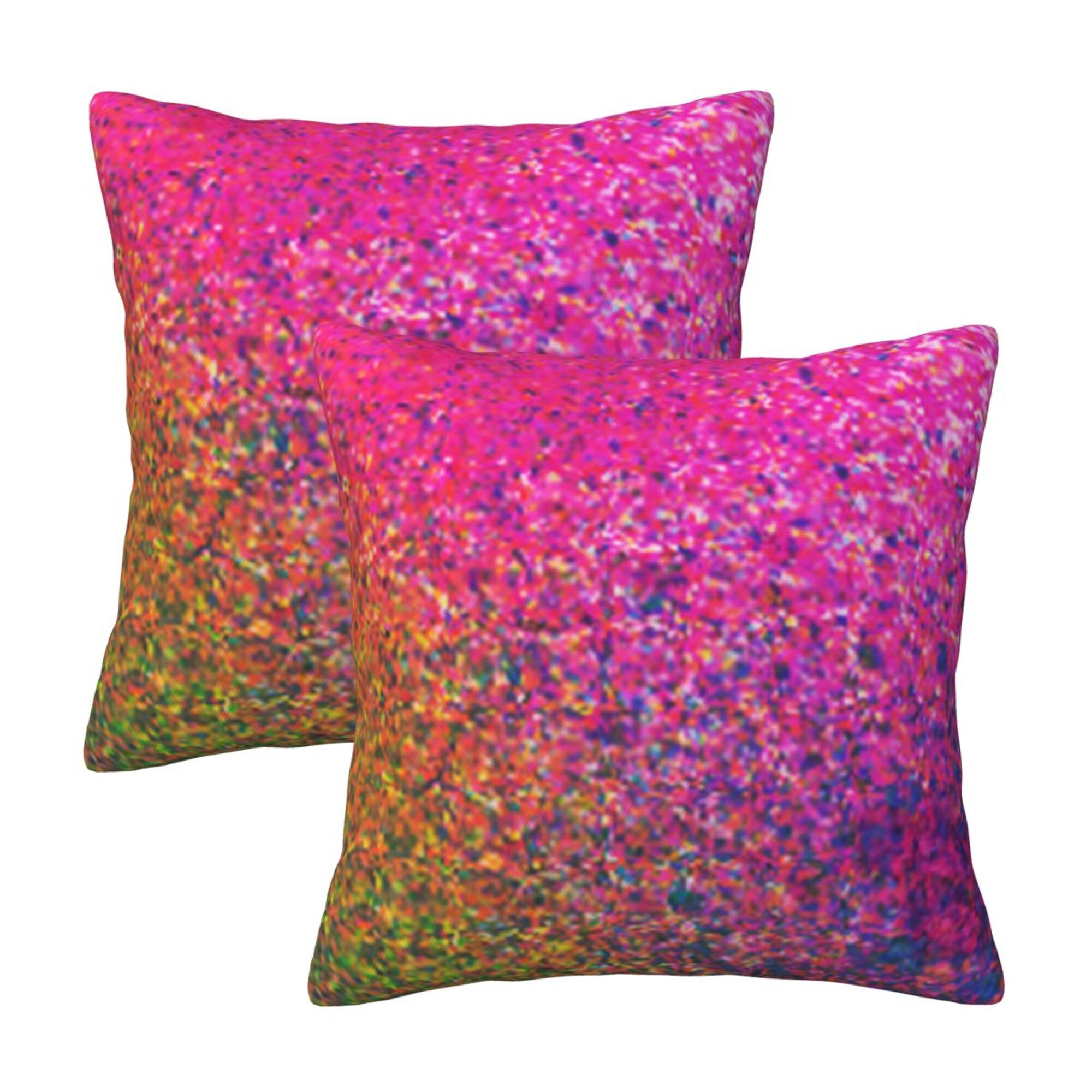 Home Throw Pillow Covers Two Sides Printed Color paint splash effect ...